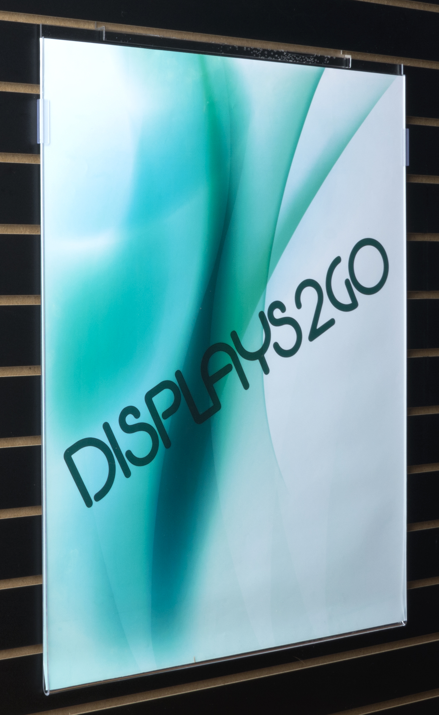 Slatwall Sign Holder | For 22 x 28 Graphics, Ads & Signage