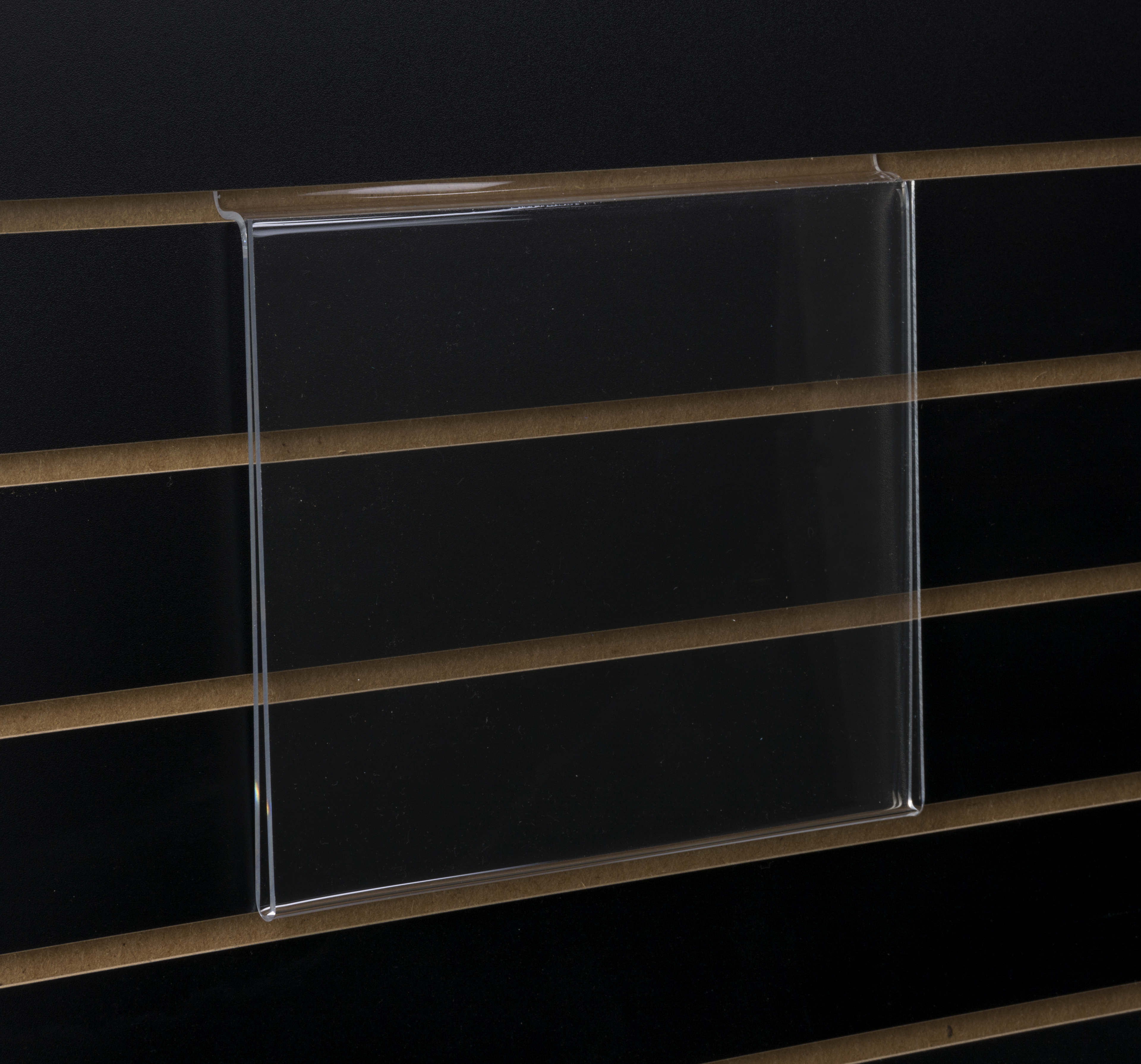 Clear Slatwall Sign Holder | For Letter Sized Documents | Displays2Go
