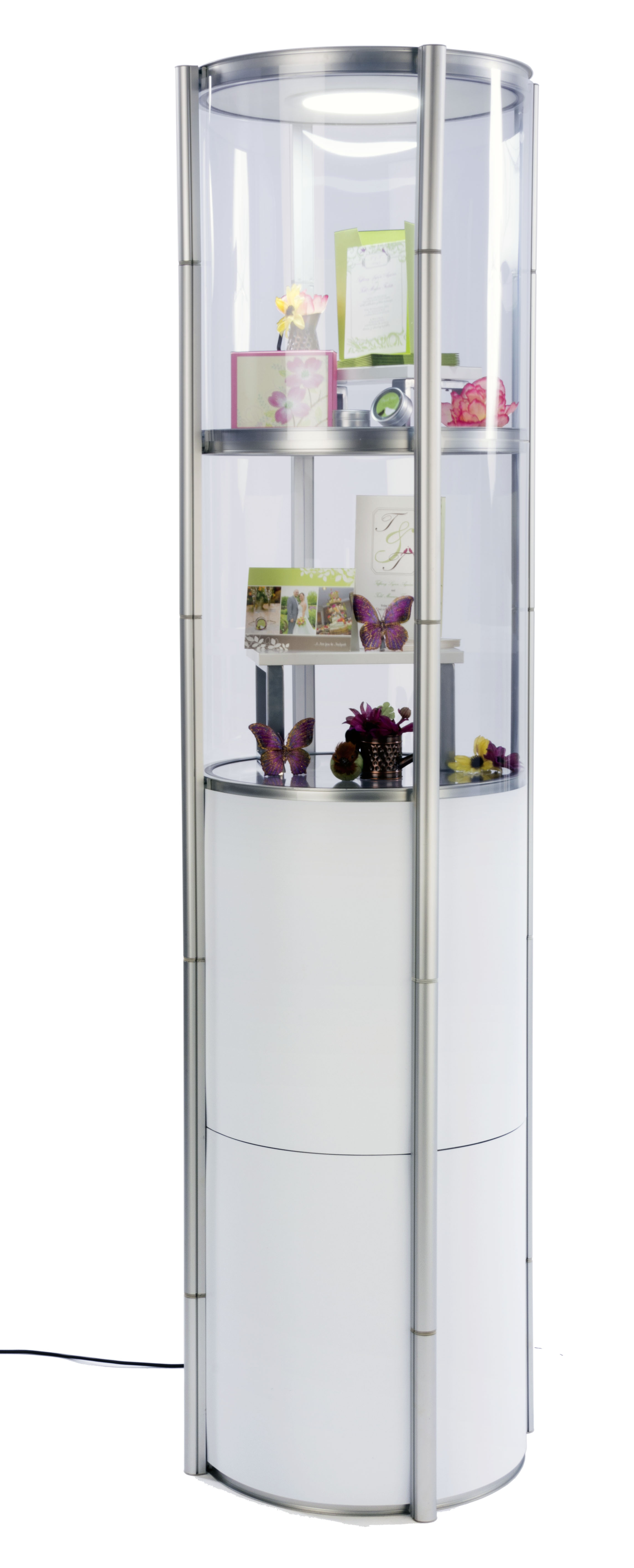 Pirouet Portable Collapsible Showcase | Rolling Travel Bag | Displays2Go