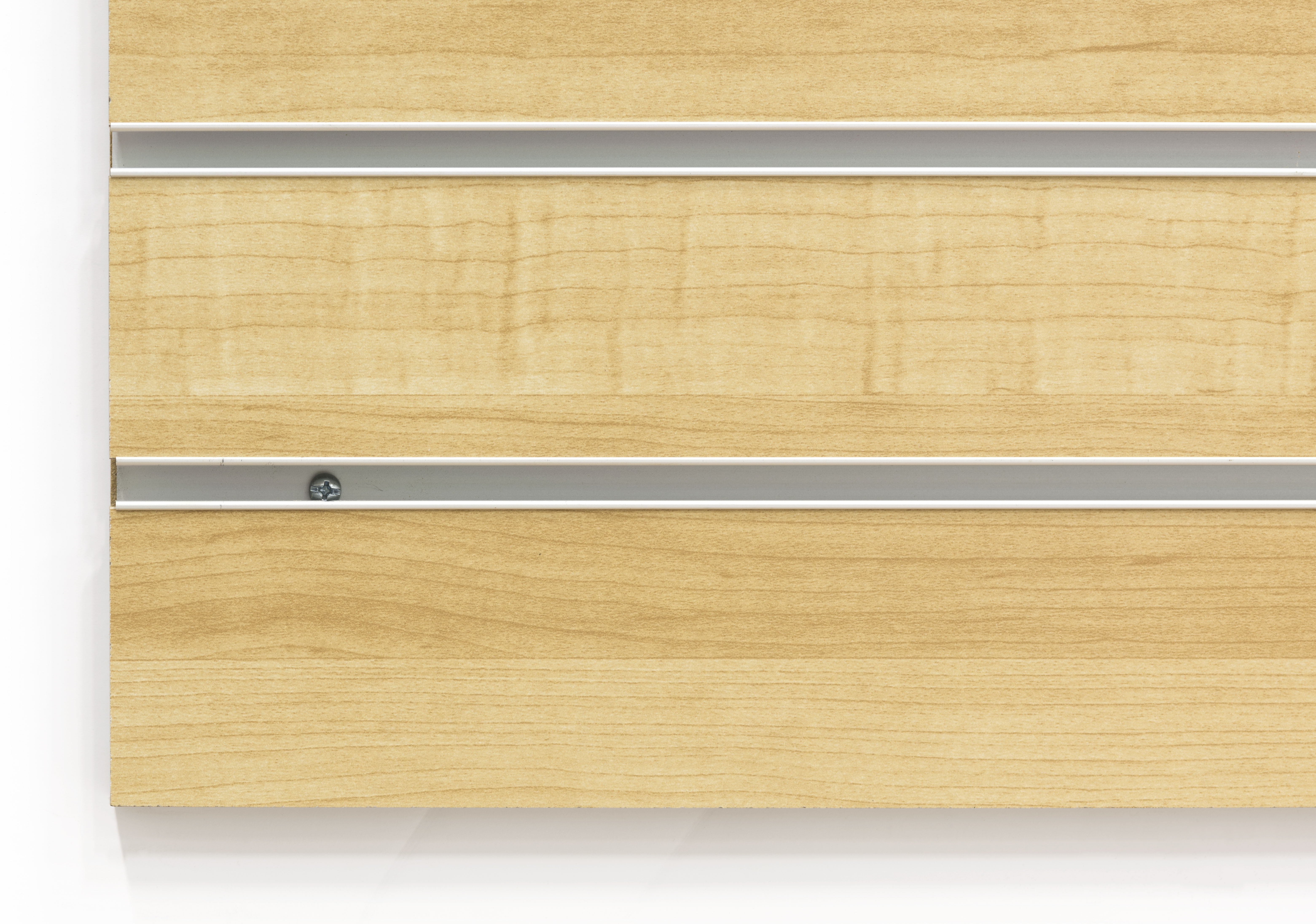 Large Maple Slot Wall Panel Board | 4’h x 8’w | Displays2Go