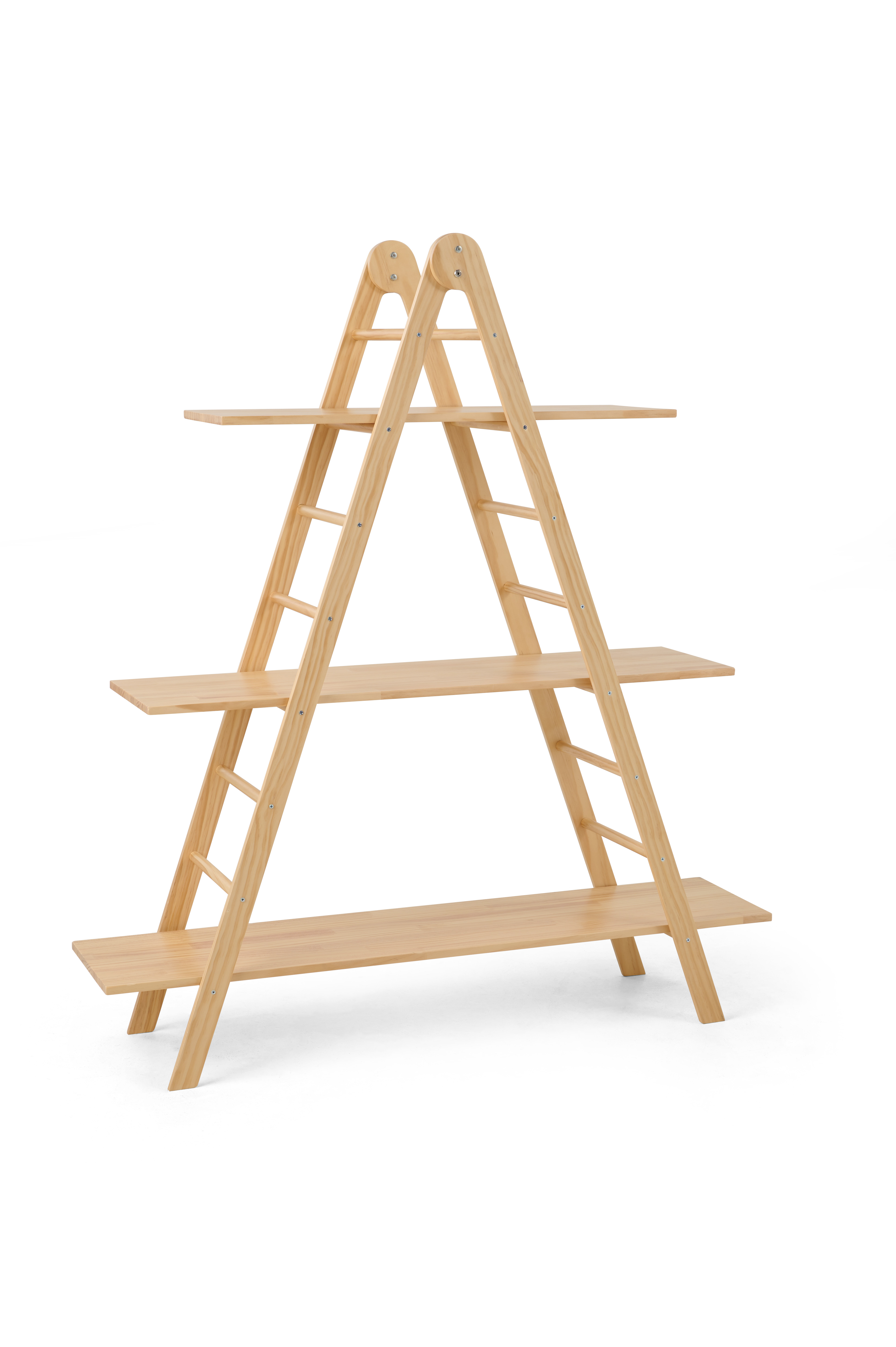 A-Frame Shelf | Eco-Friendly Natural Pine | Displays2Go