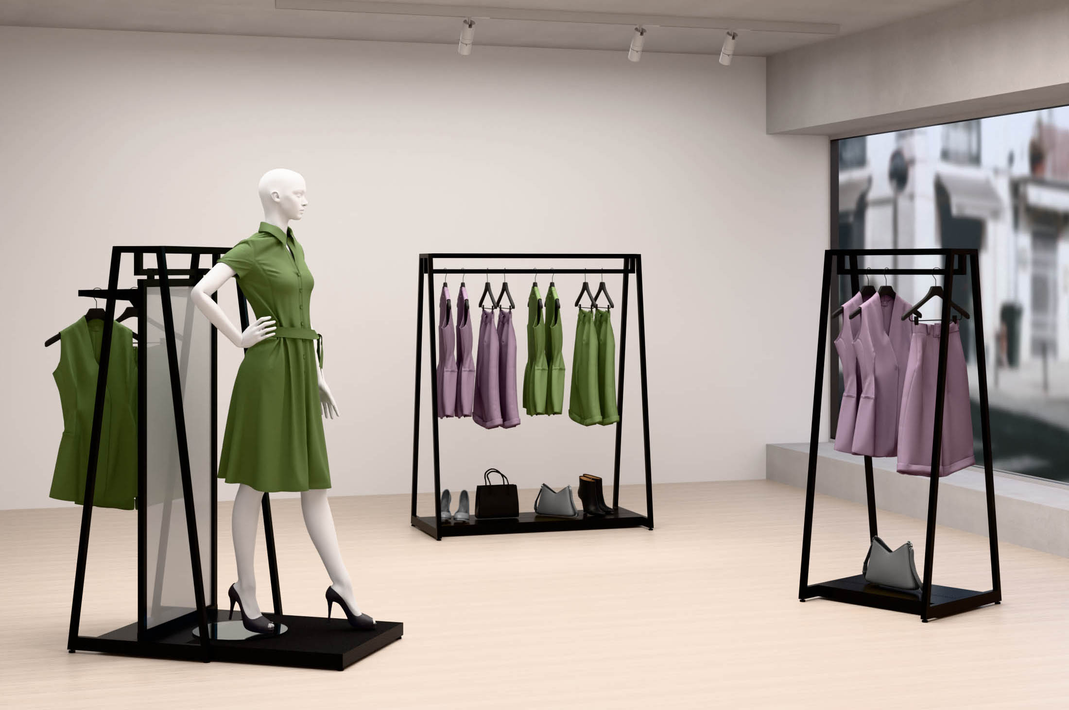 Retail Clothes Rack | Double Sided Design | Displays2Go