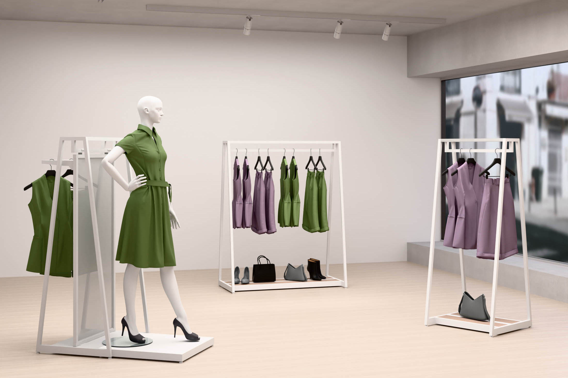 Retail Clothes Rack | Double Sided Design | Displays2Go