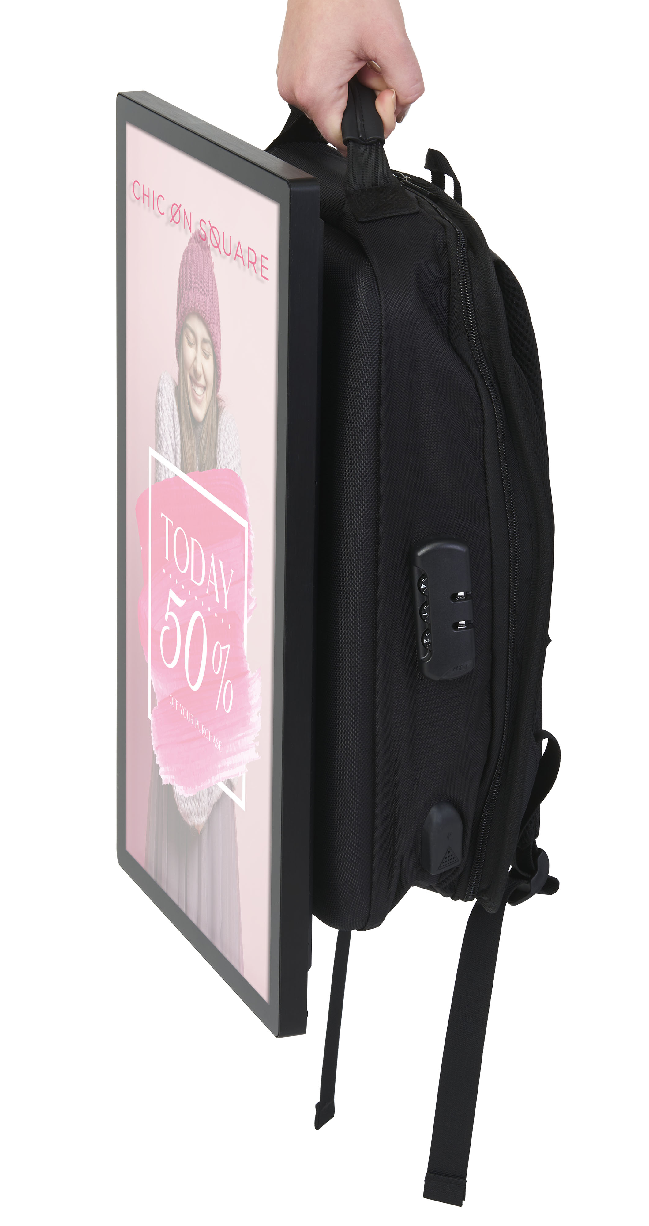 Digital Backpack Billboard | 21.5" LCD Screen | Displays2Go