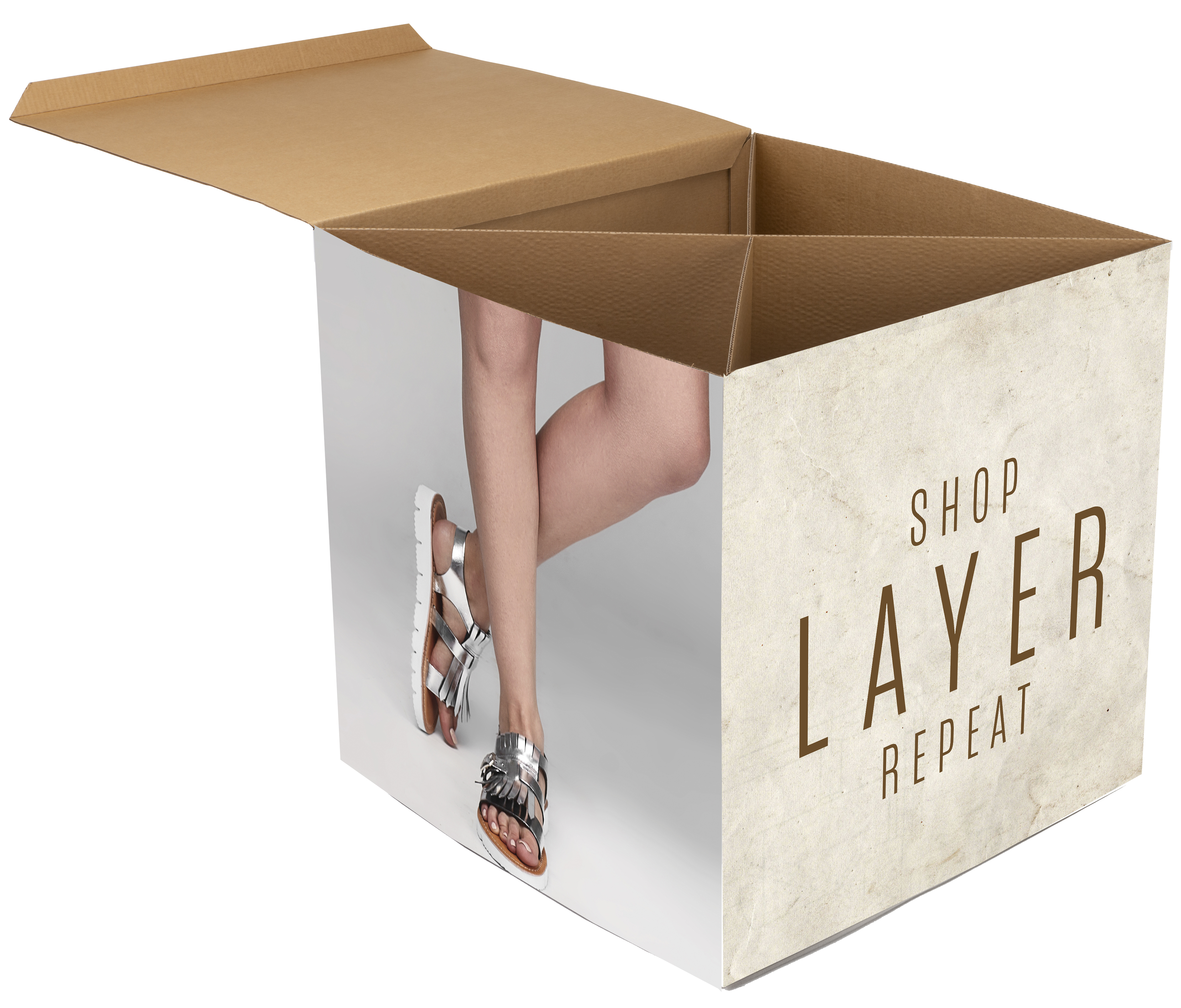 Custom Cardboard Display Cube | 5-Sided Full Color Printing | Displays2Go