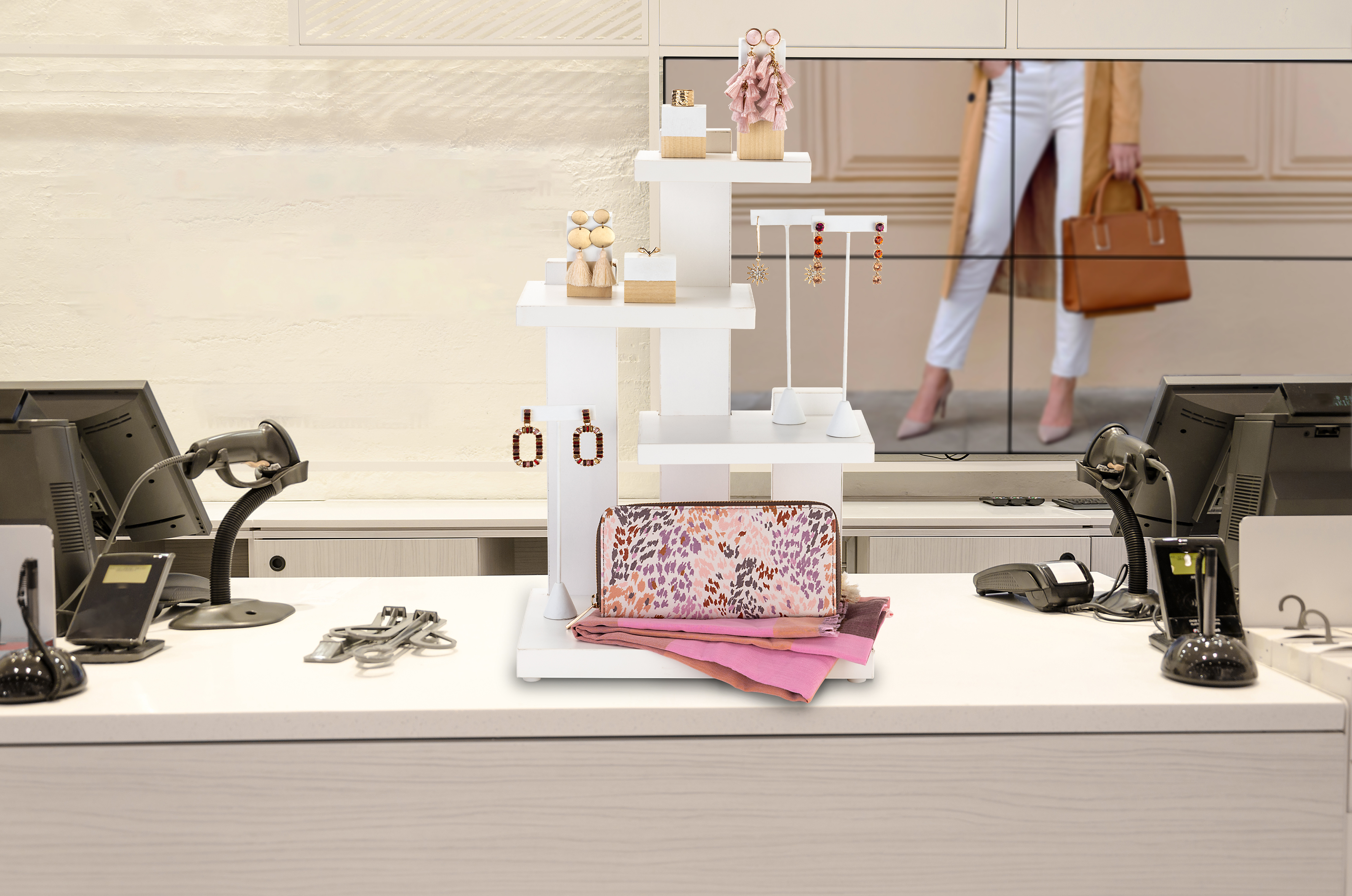 Countertop 3-Tier Merchandise Display | Multi-Level Design | Displays2Go