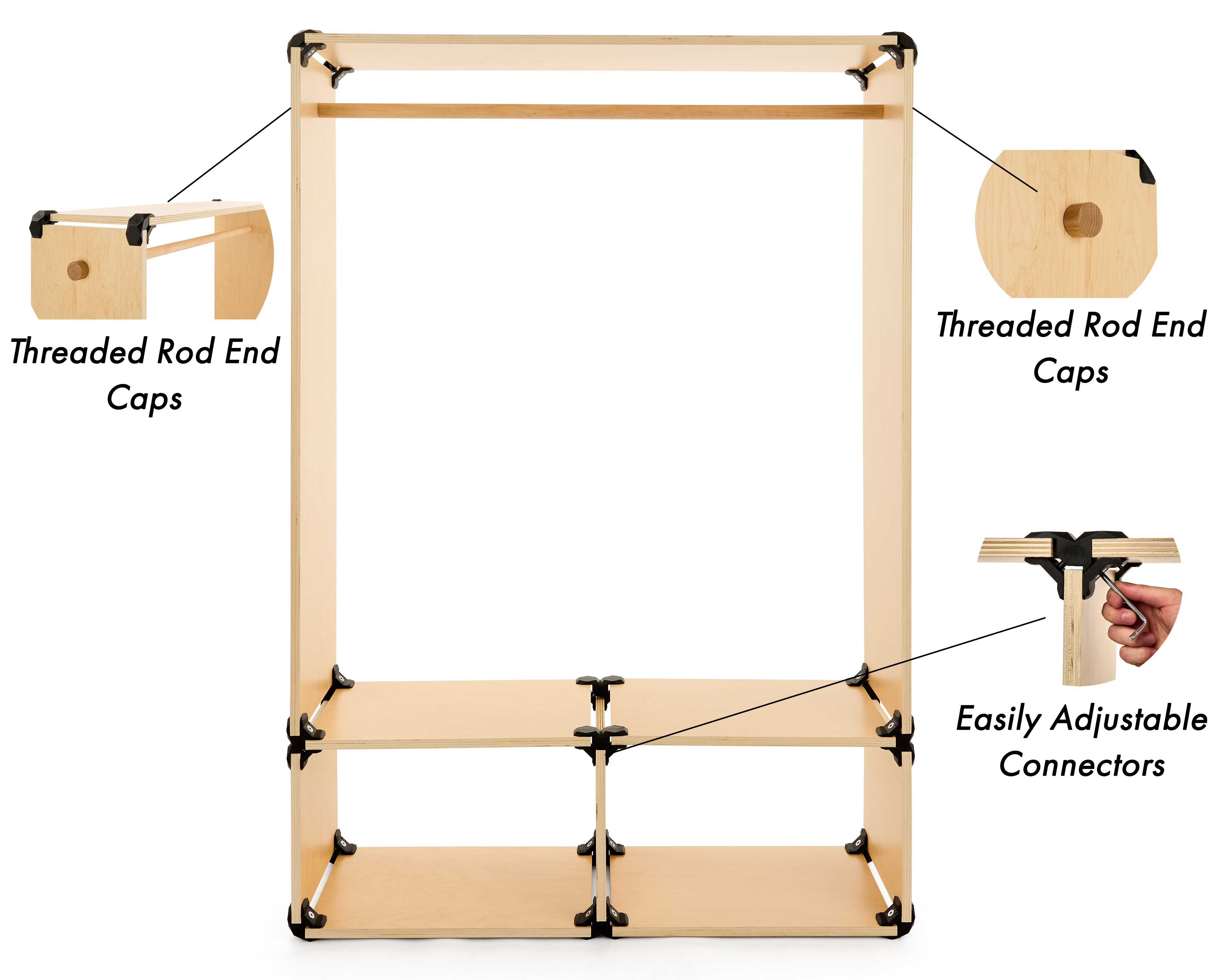 Modular Shelving System | Multiple Custom Configurations | Displays2Go