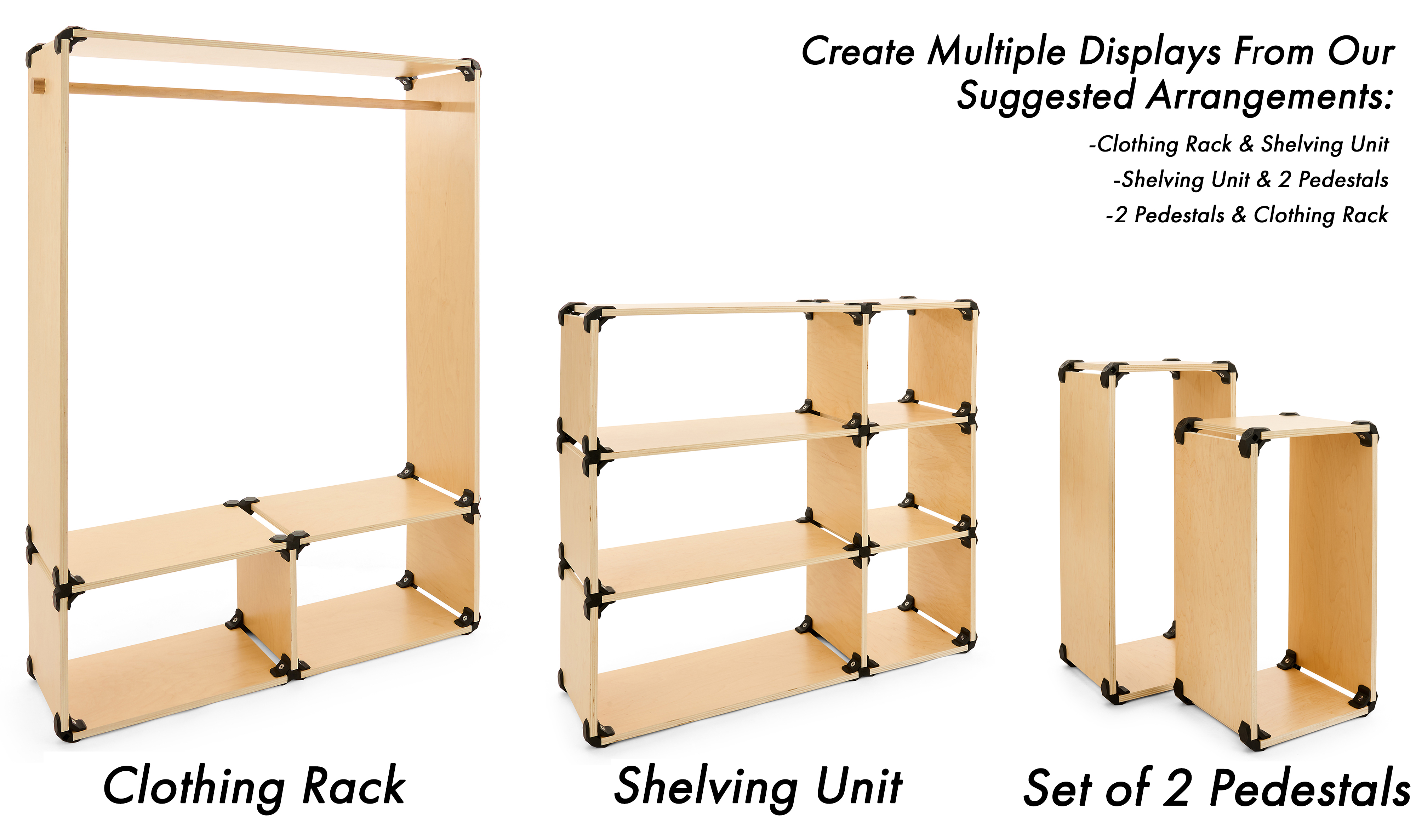Modular Shelving System | Multiple Custom Configurations | Displays2Go