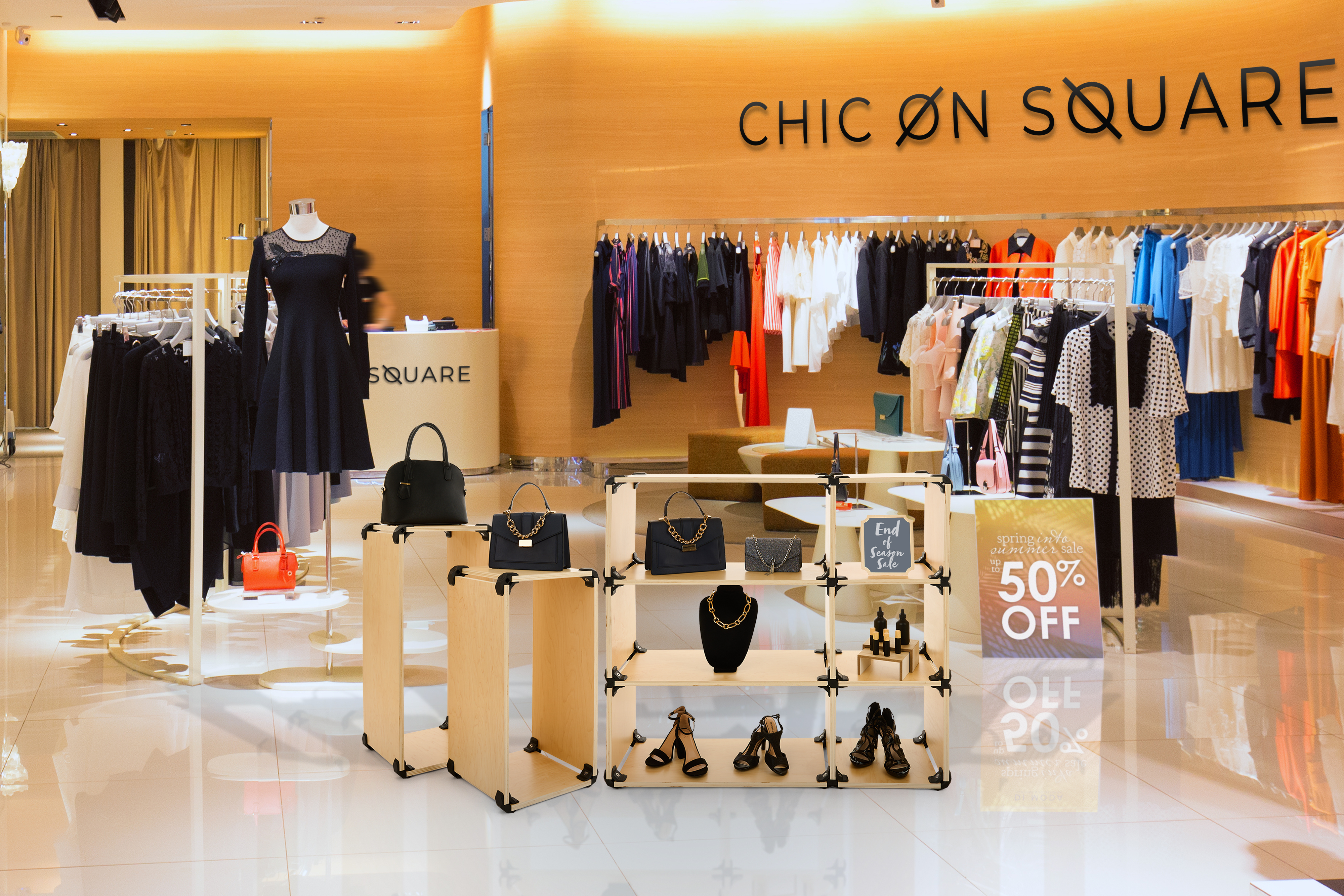 Modular Shelving System | Multiple Custom Configurations | Displays2Go