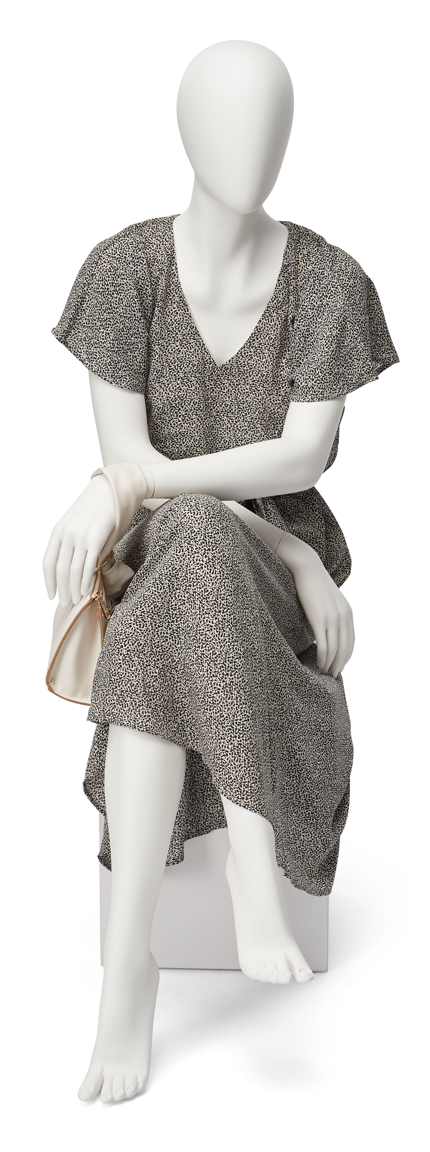 Abstract Seated Female Mannequin | Full Body Design | Displays2Go