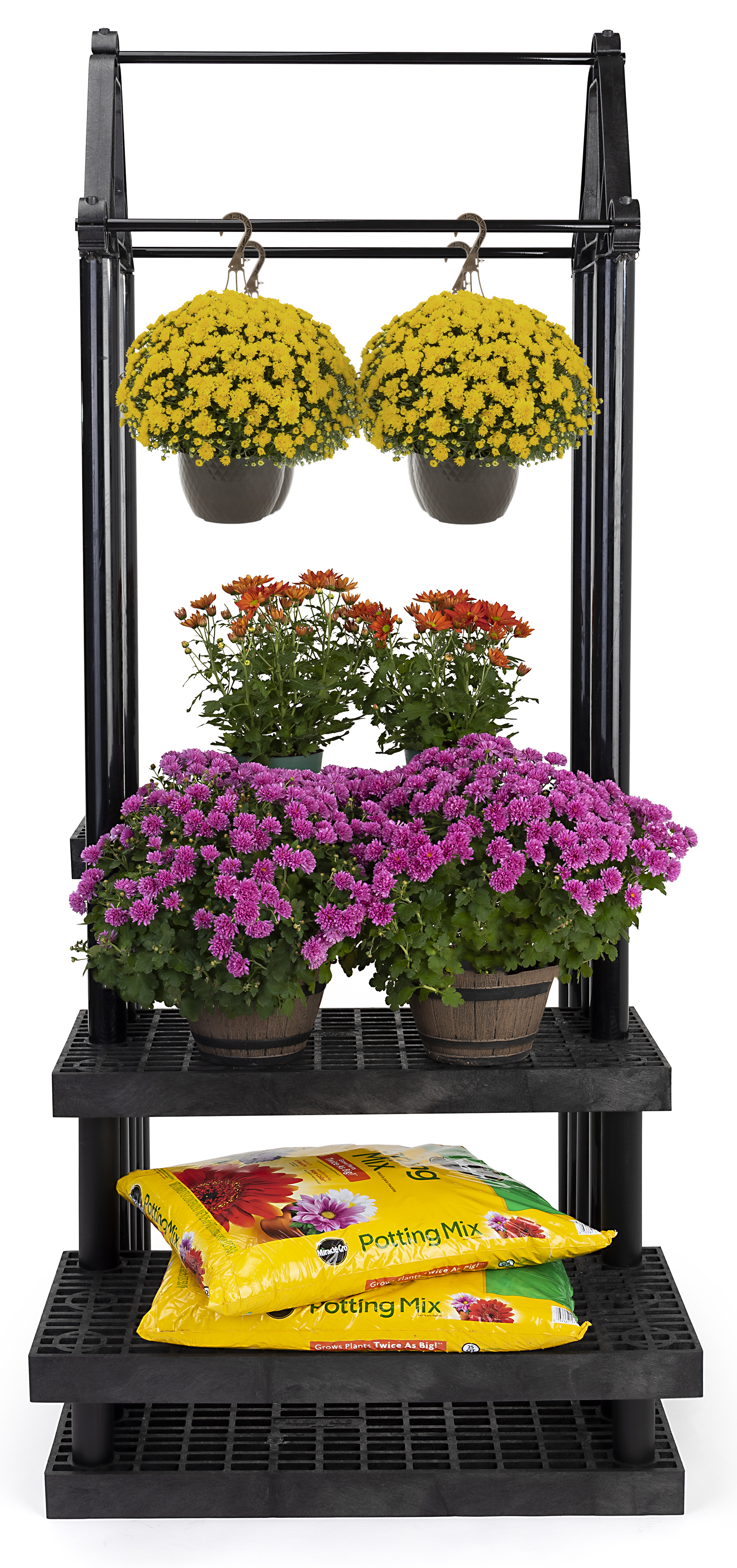 Greenhouse Shelving Merchandising Display | 3-Tiered Design | Displays2Go