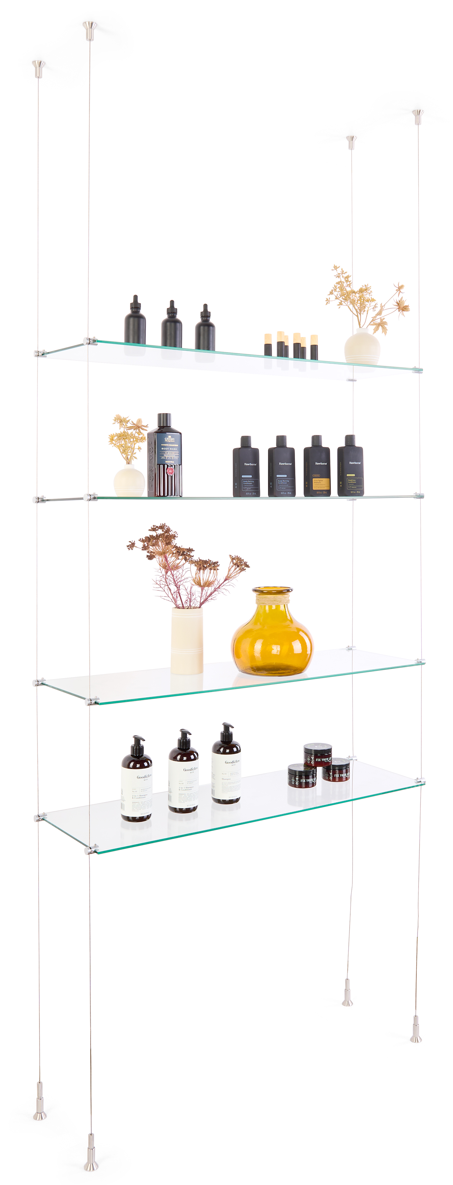 Cable Suspended Shelves | Modular and Customizable Design | Displays2Go