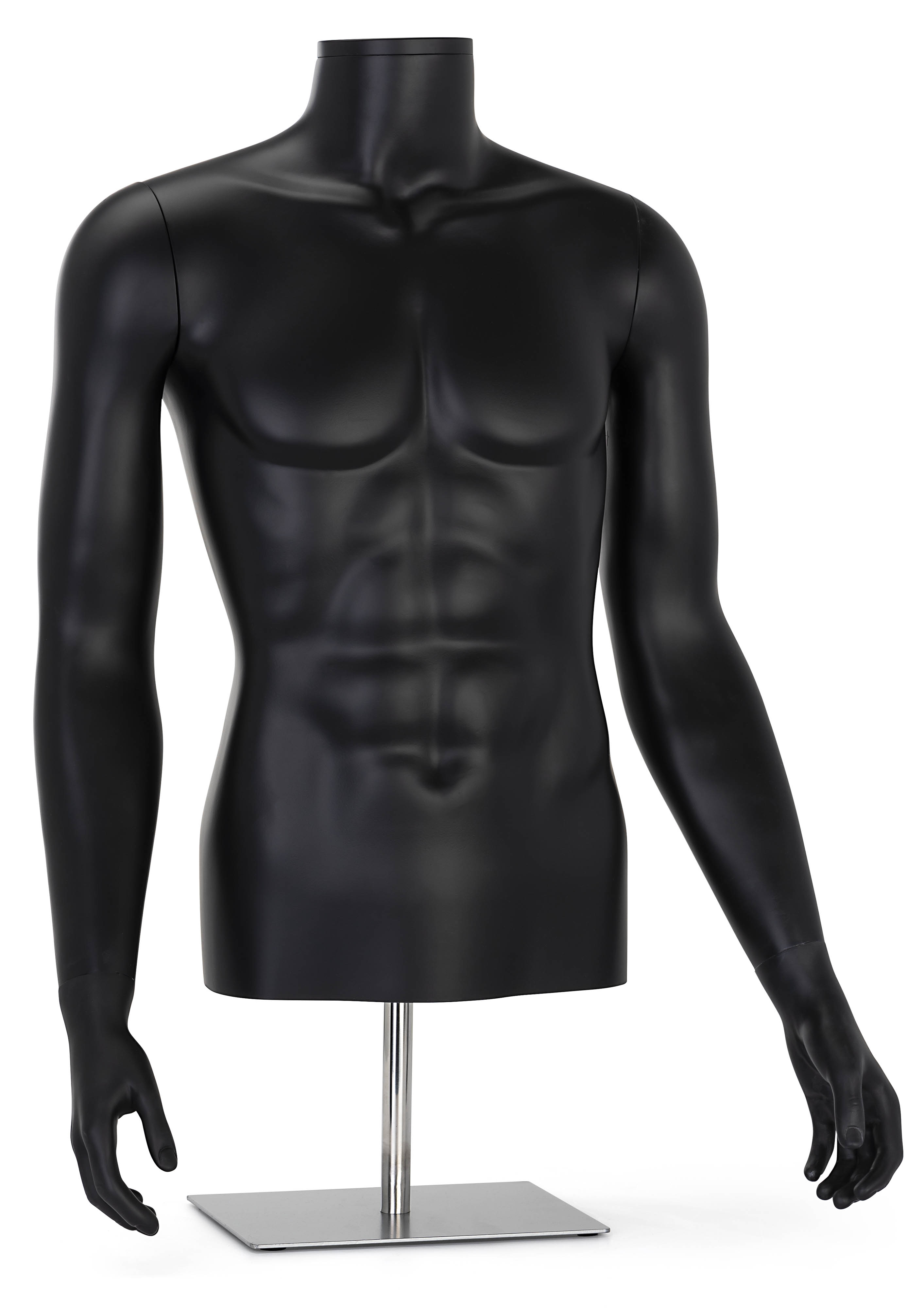 Mature Male Half-Body Mannequin | Removable Arms | Displays2Go