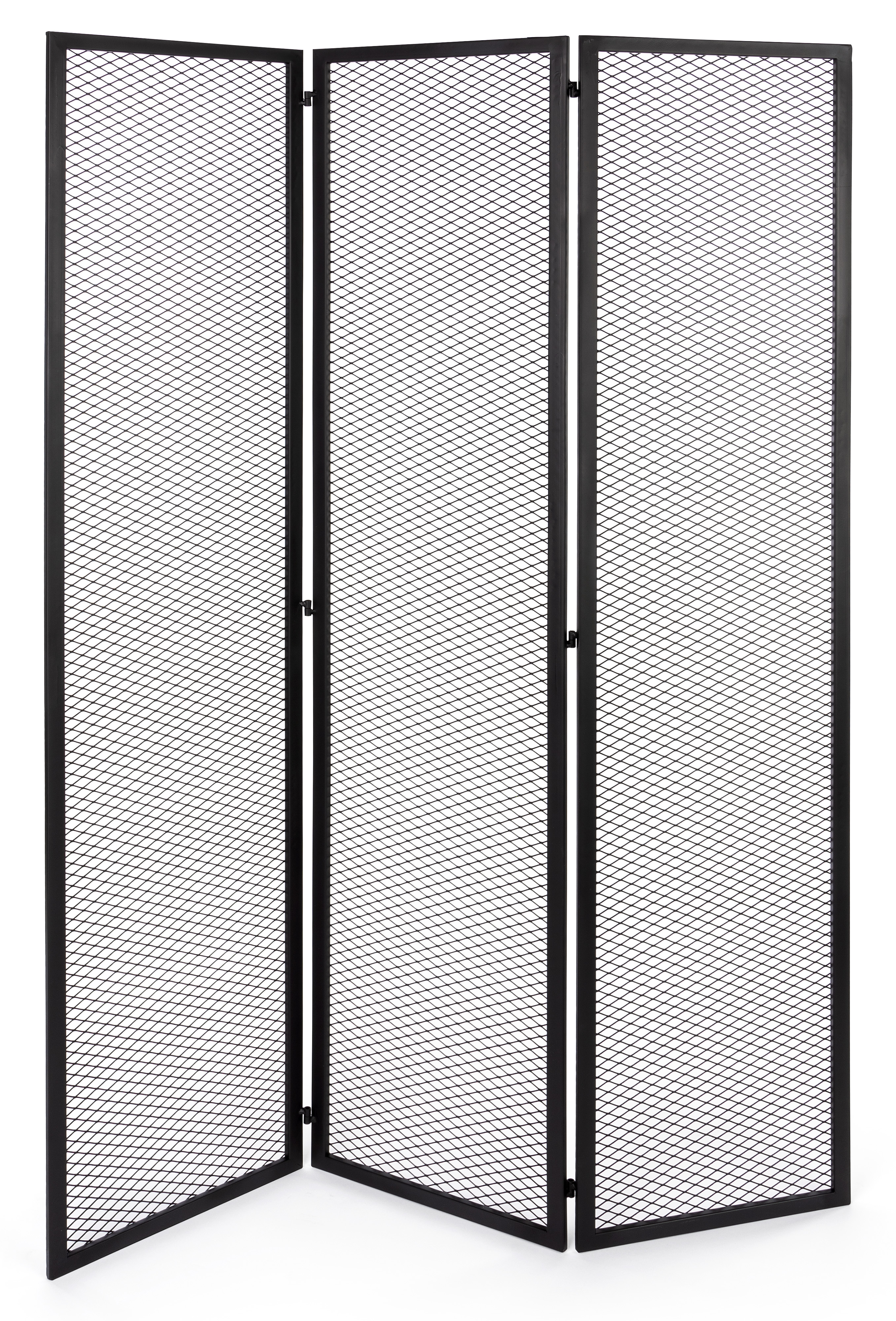 Hinged Mesh Retail Display Screen | Black Powder Coated Iron | Displays2Go
