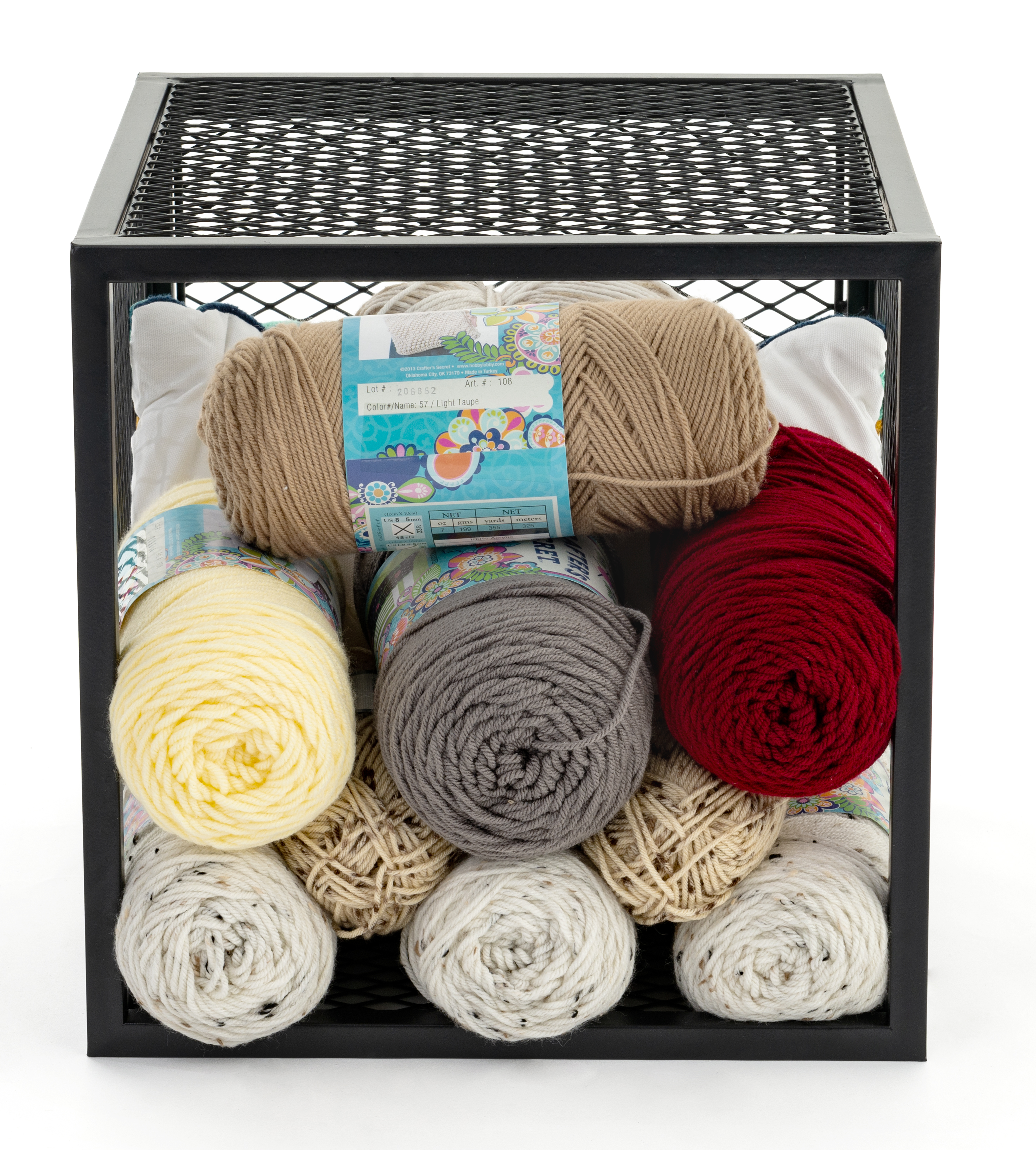 Rectangular Iron Mesh Riser Box | 14-Inch Cube | Displays2Go