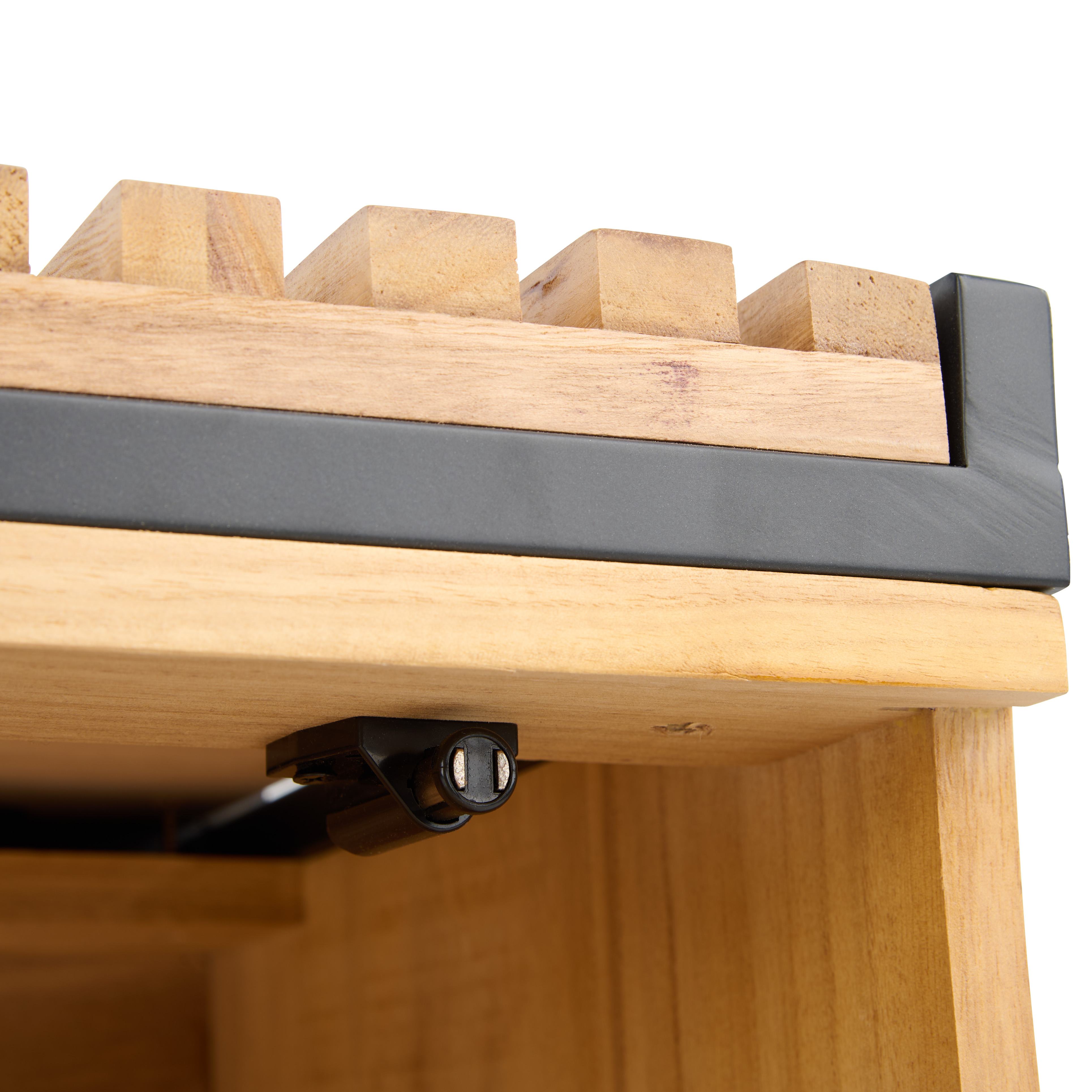 Retail Display Nesting Tables | Slatted Pine Natural Wood Finish ...