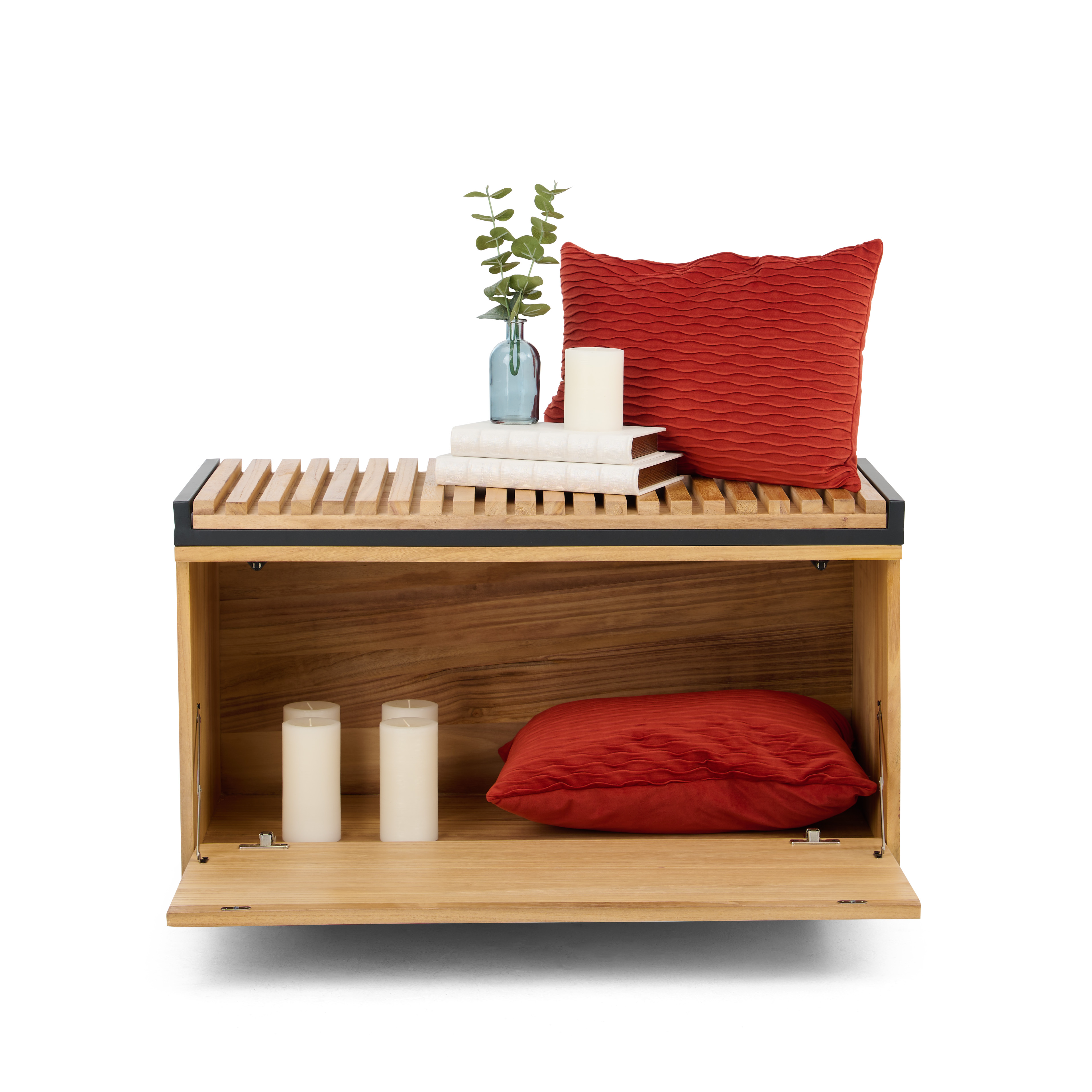 Retail Display Nesting Tables | Slatted Pine Natural Wood Finish ...