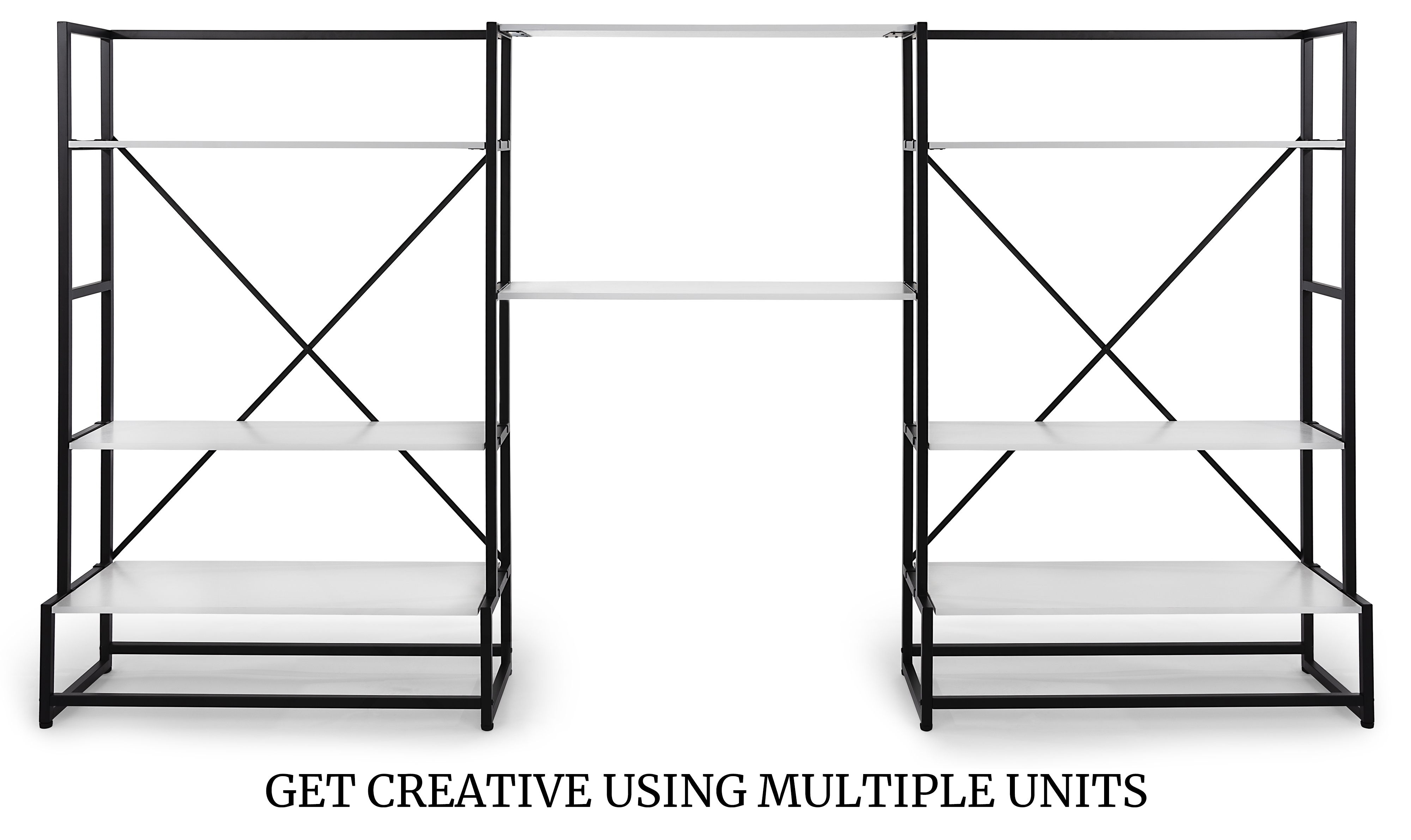 Folding Multi-Tier Retail Shelving | Modular Design | Displays2Go