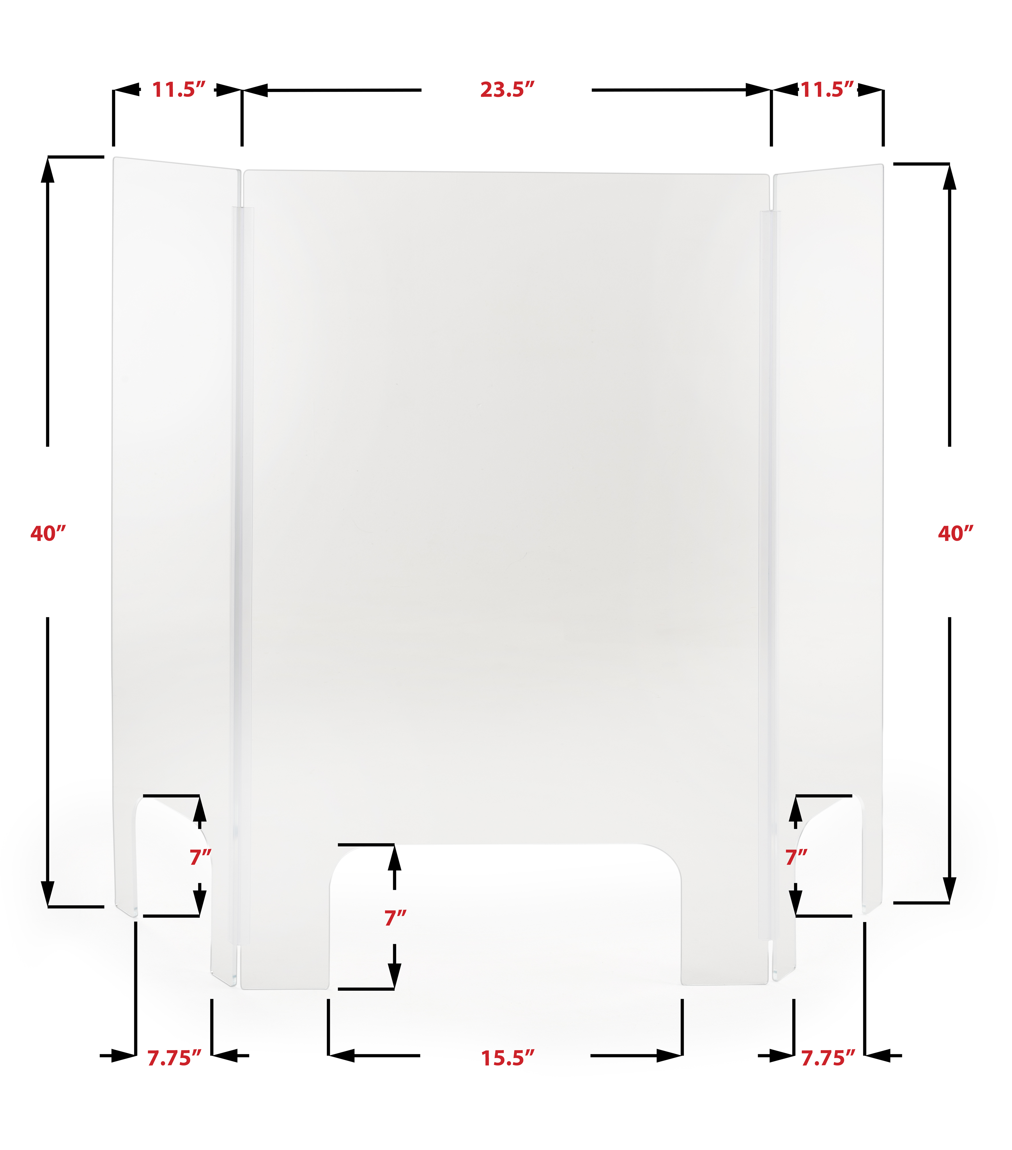 Acrylic Countertop Cashier Shield | Slot for Transactions | Displays2Go