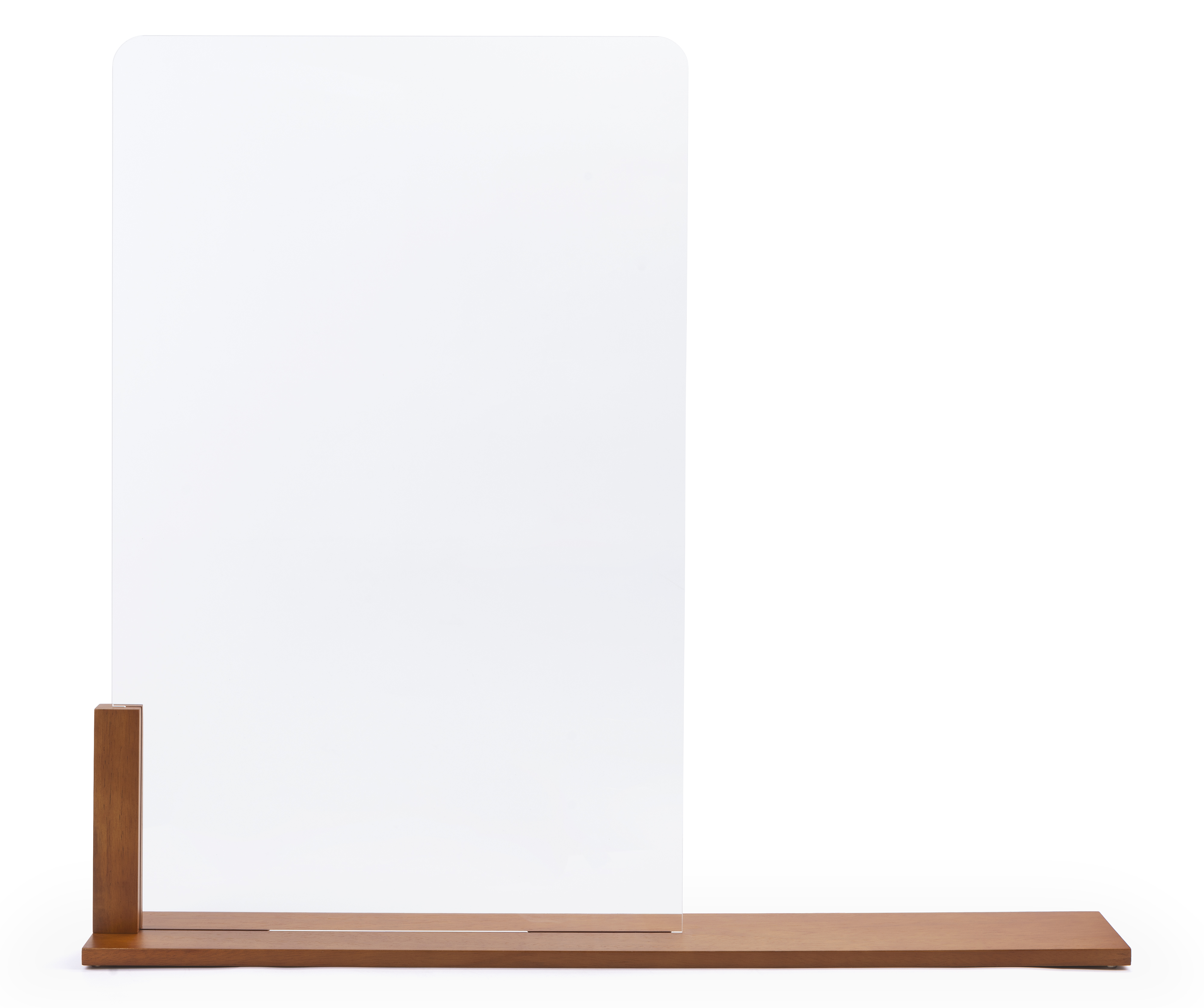 Wood-Framed Vertical Hygiene Barrier | Countertop Placement Style ...
