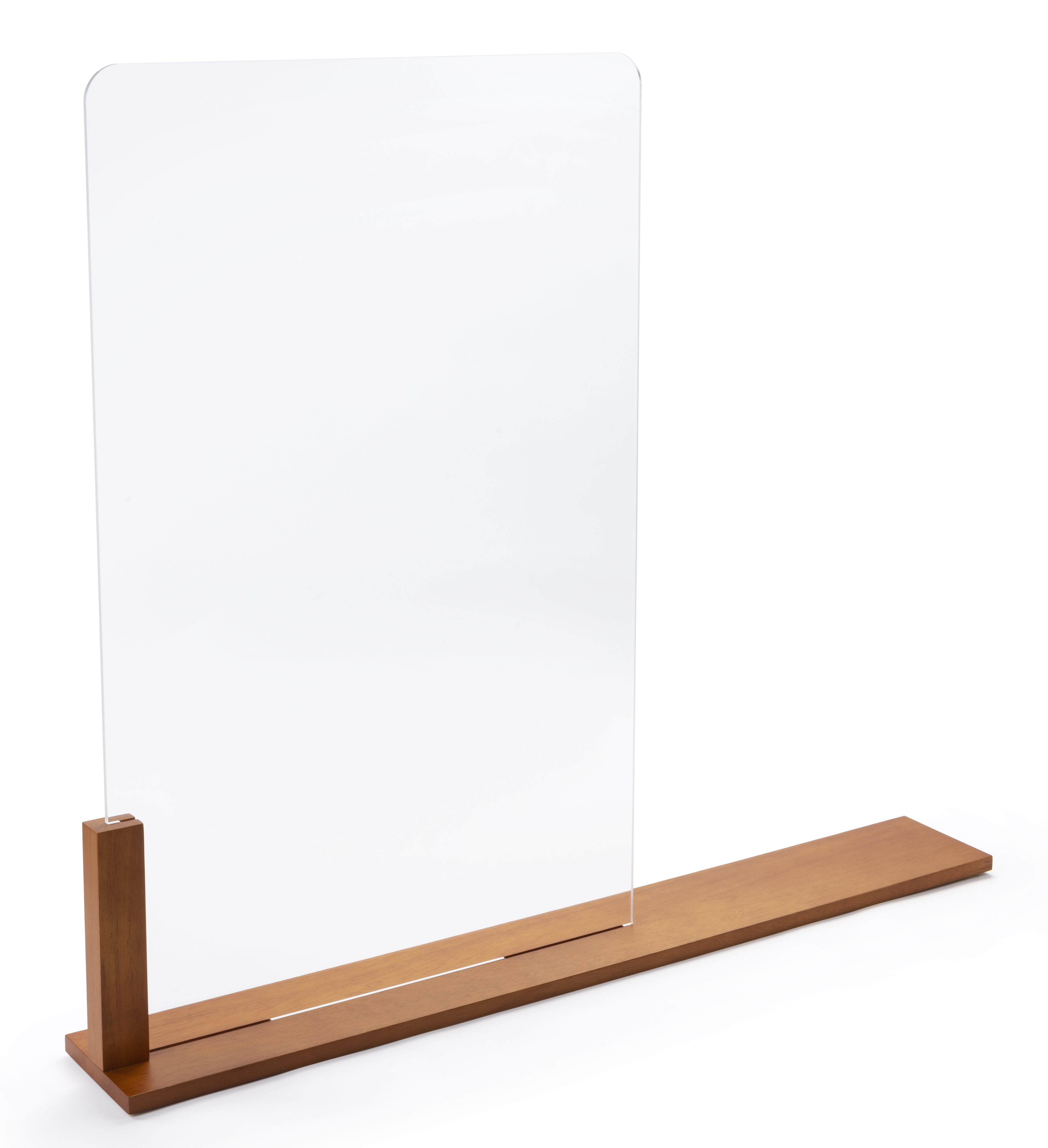Wood-Framed Vertical Hygiene Barrier | Countertop Placement Style ...