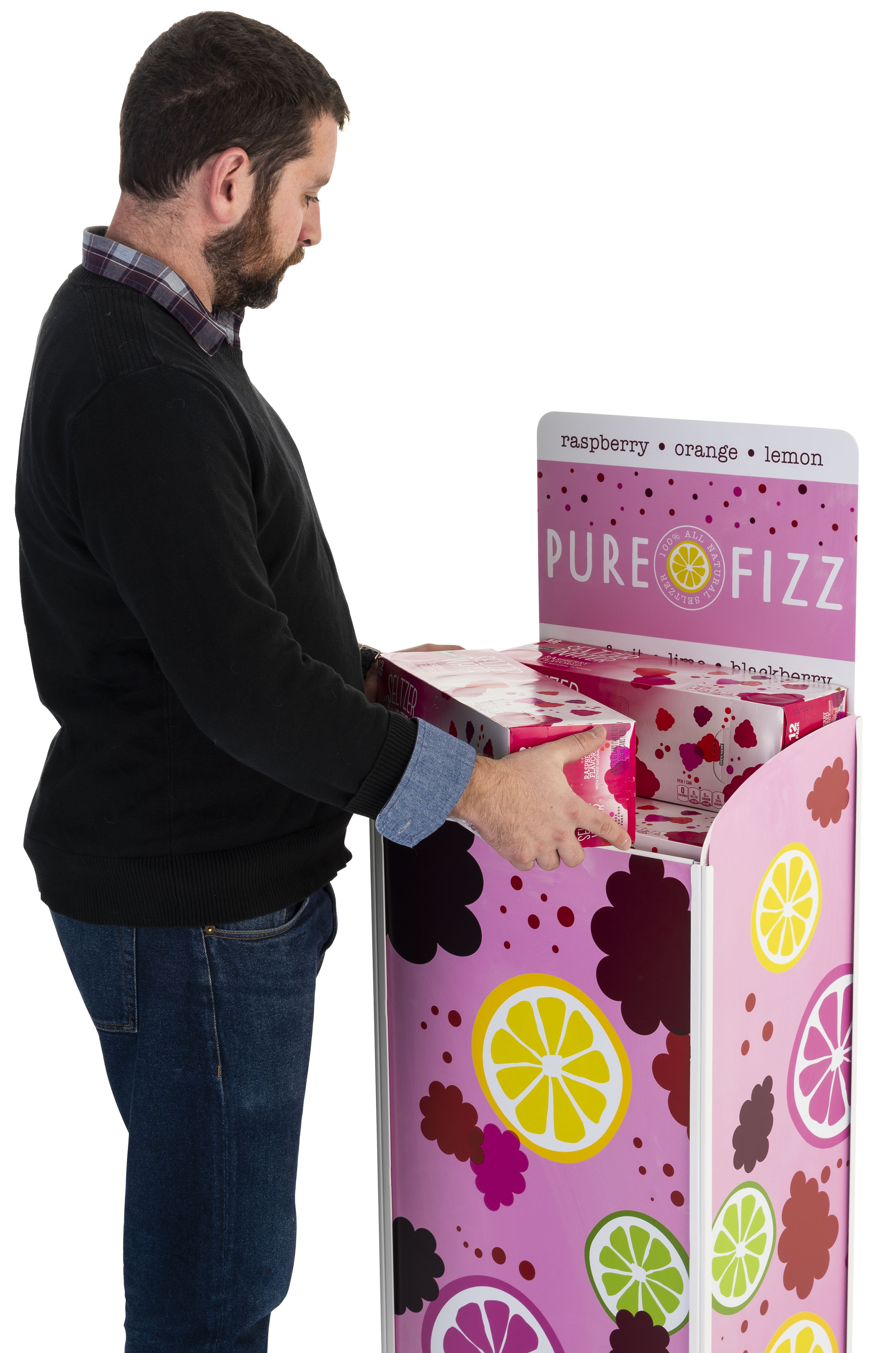 Custom Beverage Display Stand | Vertical Vendor | Displays2Go