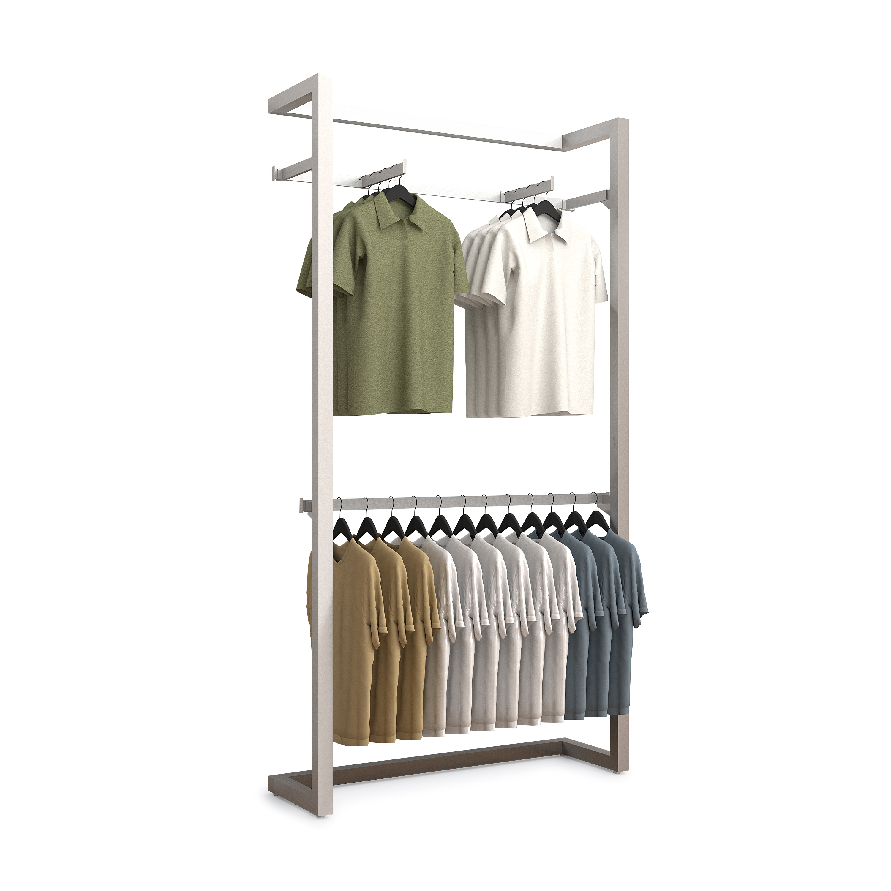 Clothing Wall Display | Two 12" Forward Facing Arms | Displays2Go