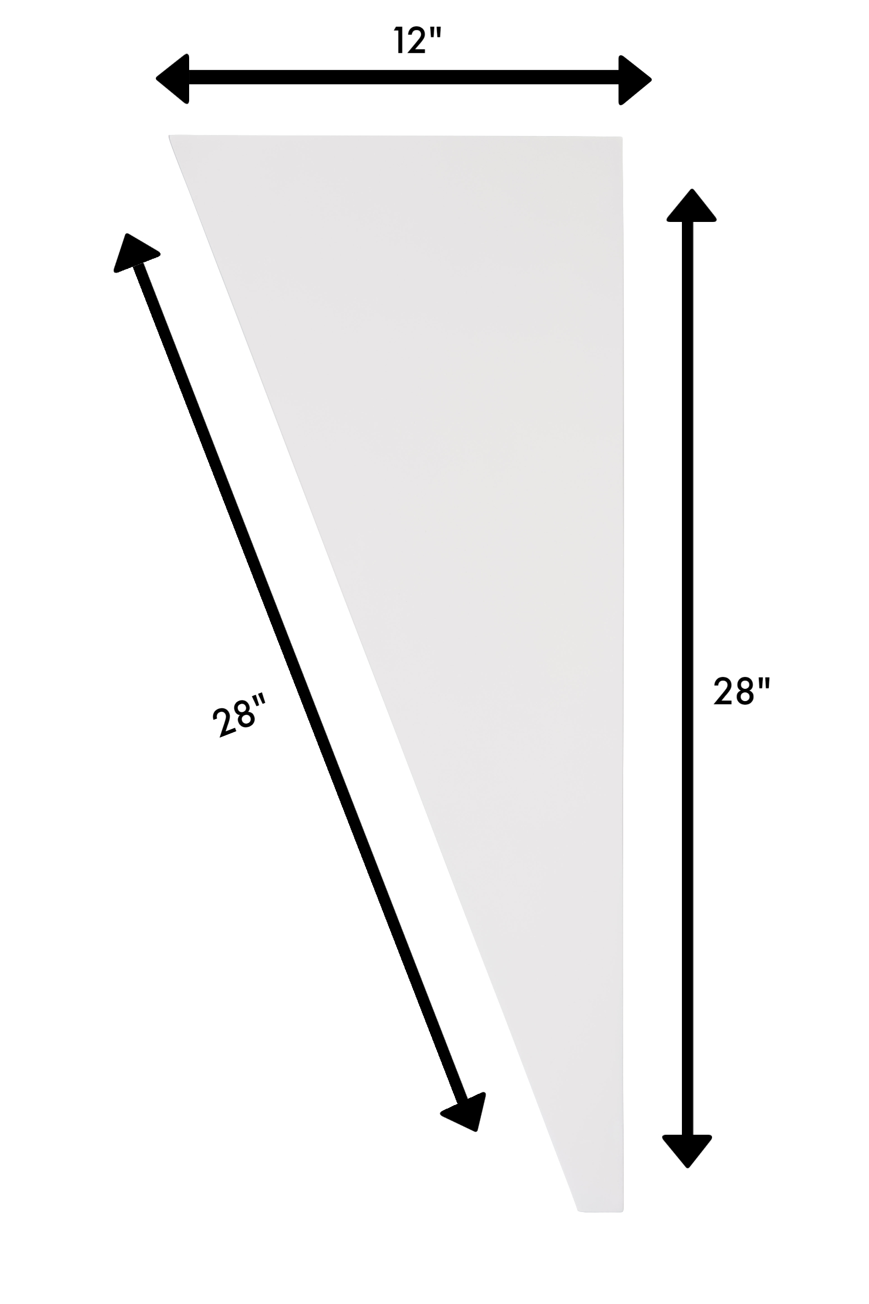 Wedge Pedestal Shelf | Wall Mounted Placement Style | Displays2Go