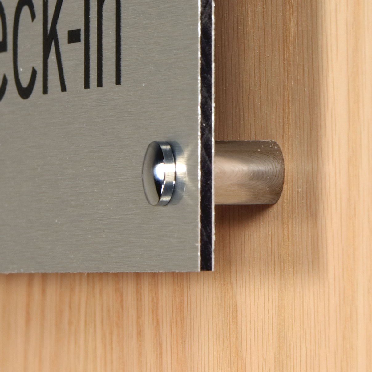 Chrome Sign Supports for Mounting Small Signage | Displays2Go