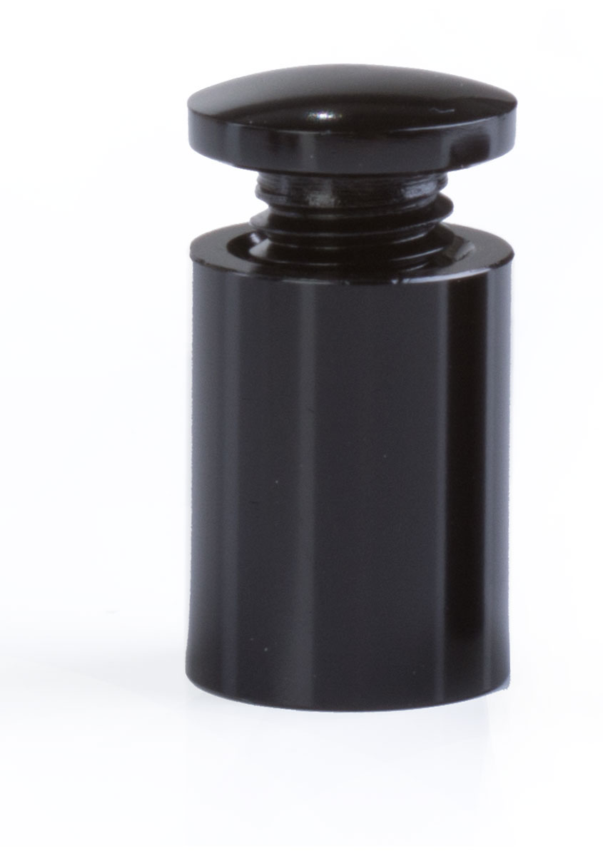 Black Sign Spacers | Set of (4) 1” Long Aluminum Standoffs | Displays2go