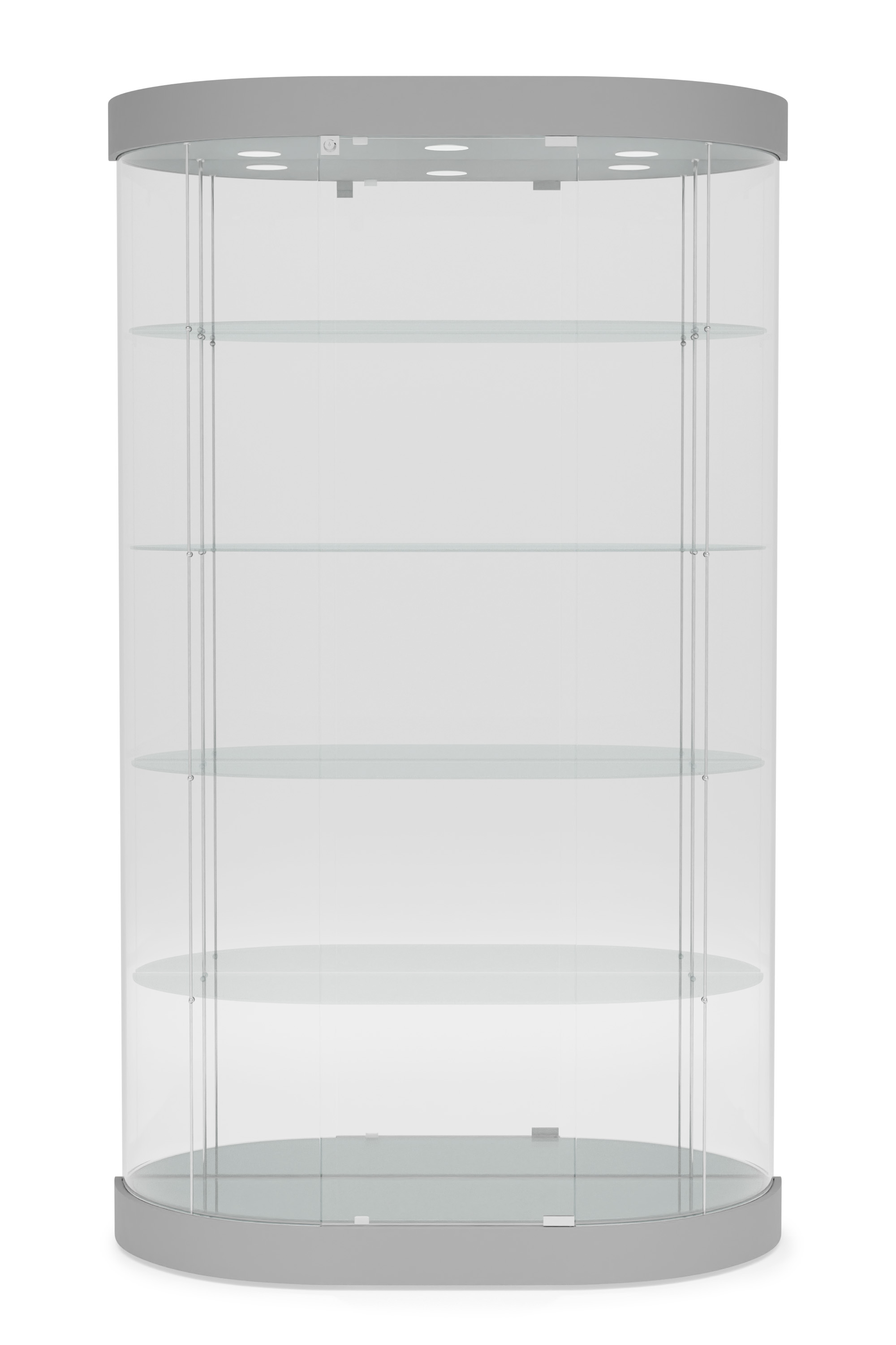 Oval Display Case | LED Lights | Displays2Go