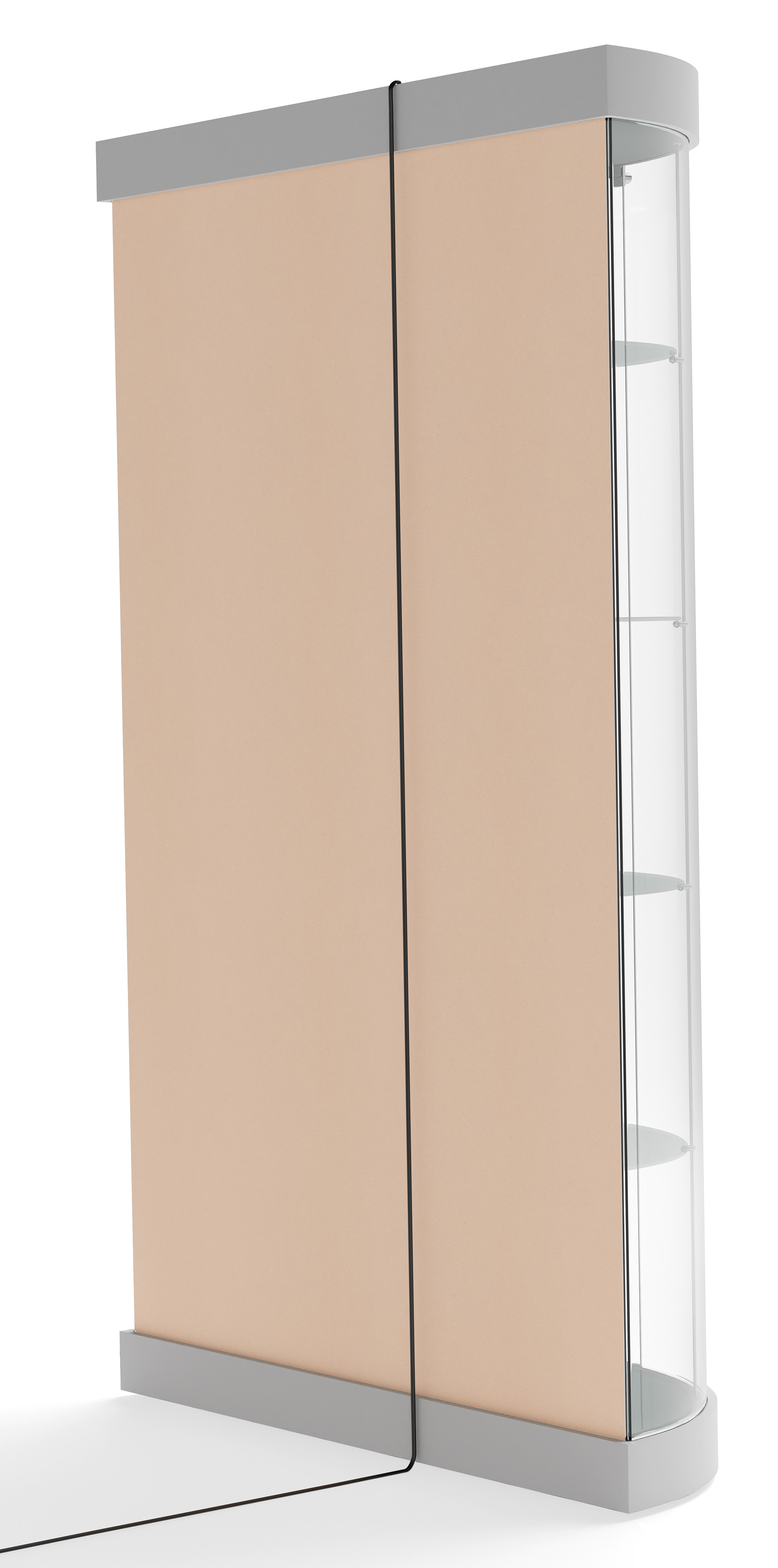 Oval Display Case | LED Lights | Displays2Go