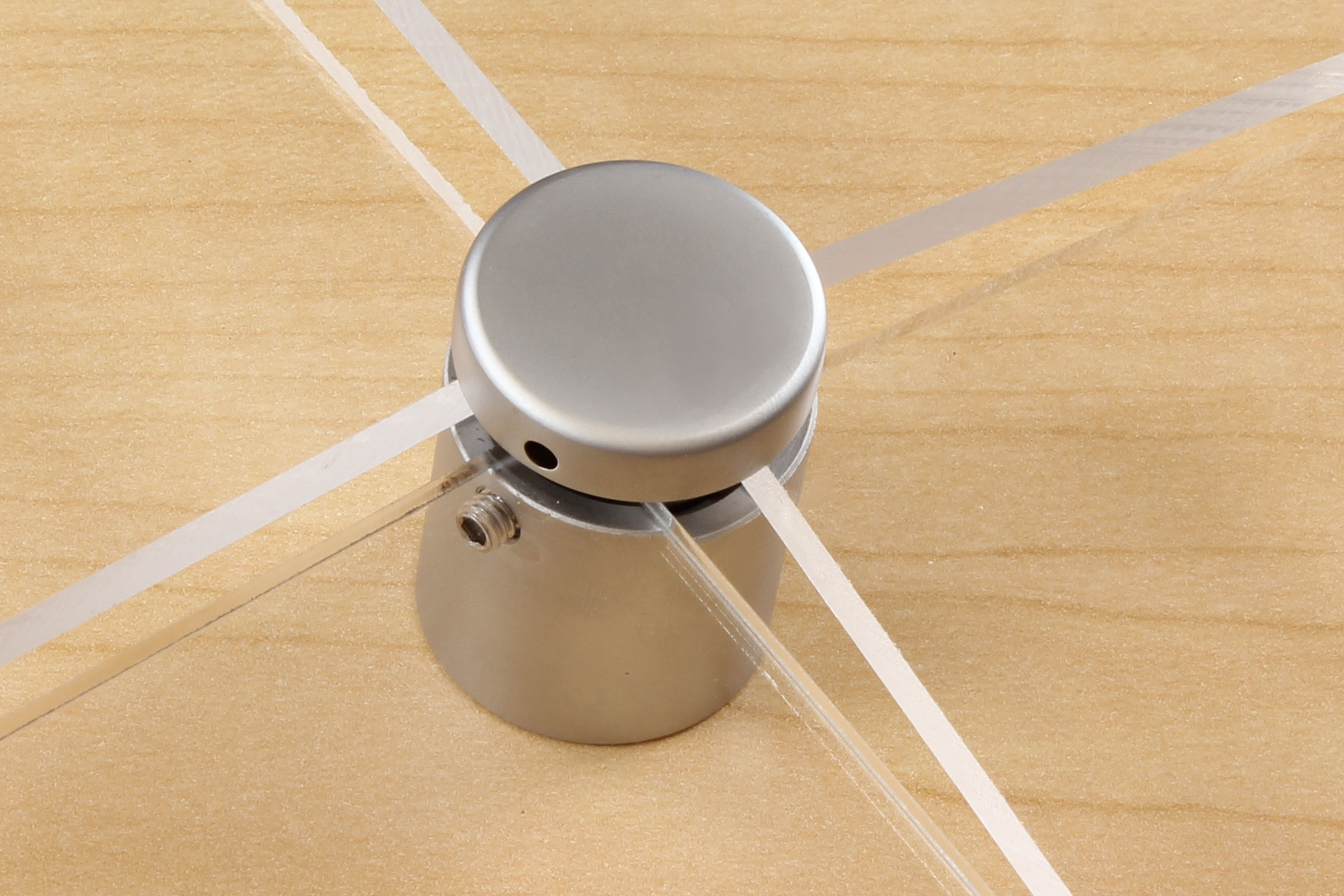 Stand Off Systems | 1 x 1 Silver Edge Grip Standoffs | Displays2Go