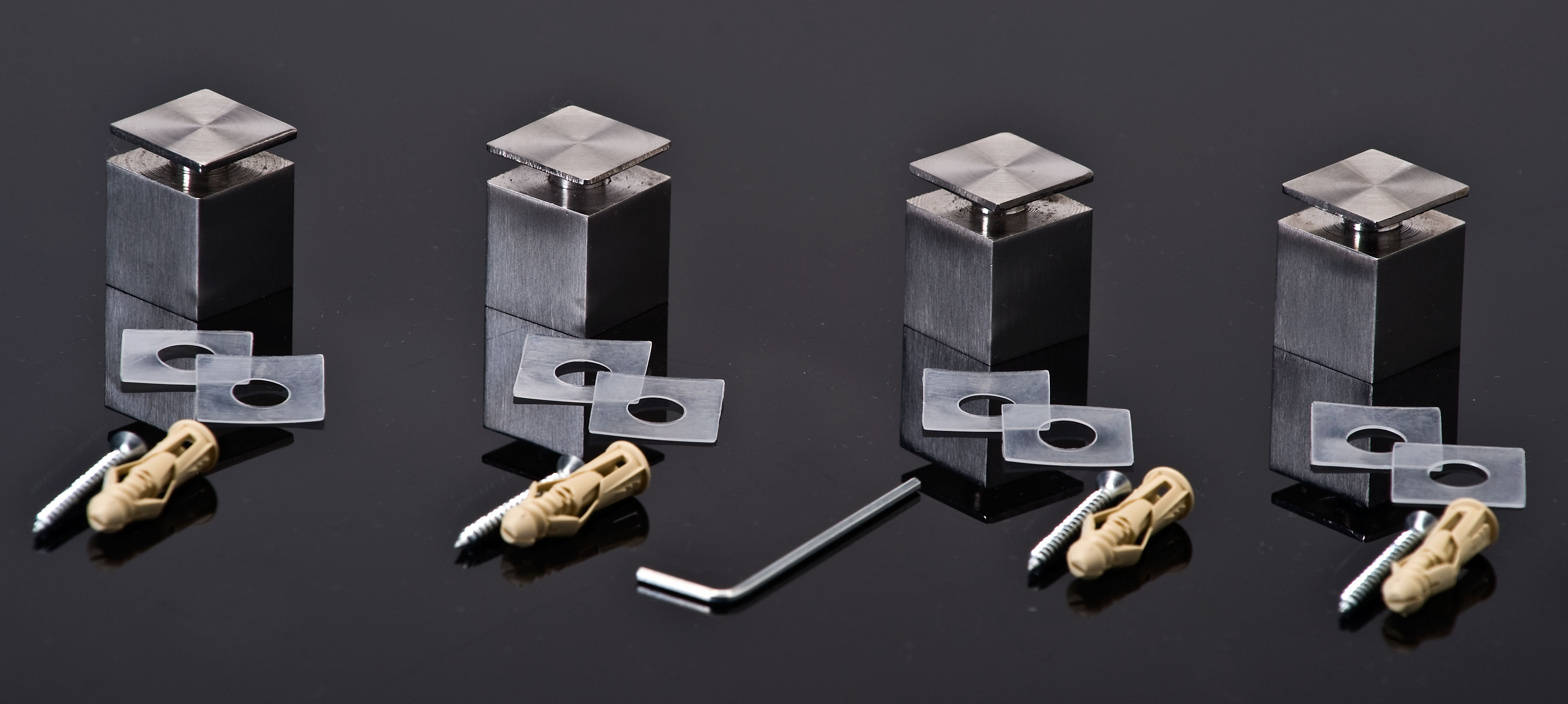 These Spacers, Square Sign Standoffs are Designed for Glass, Acrylic ...