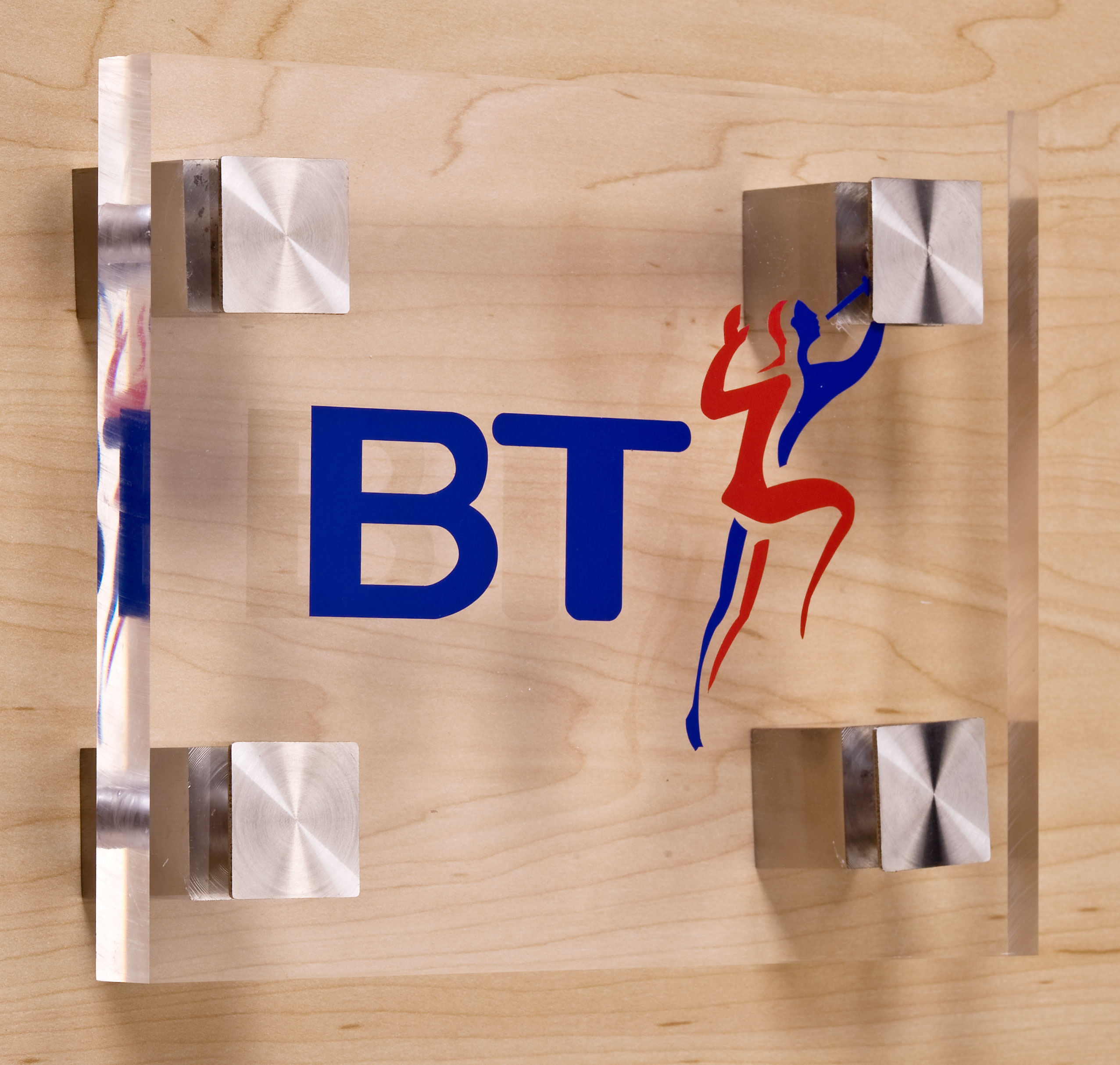 This Square Sign Standoff Can Hold a 3/4" Thick Glass, Acrylic or Wood ...