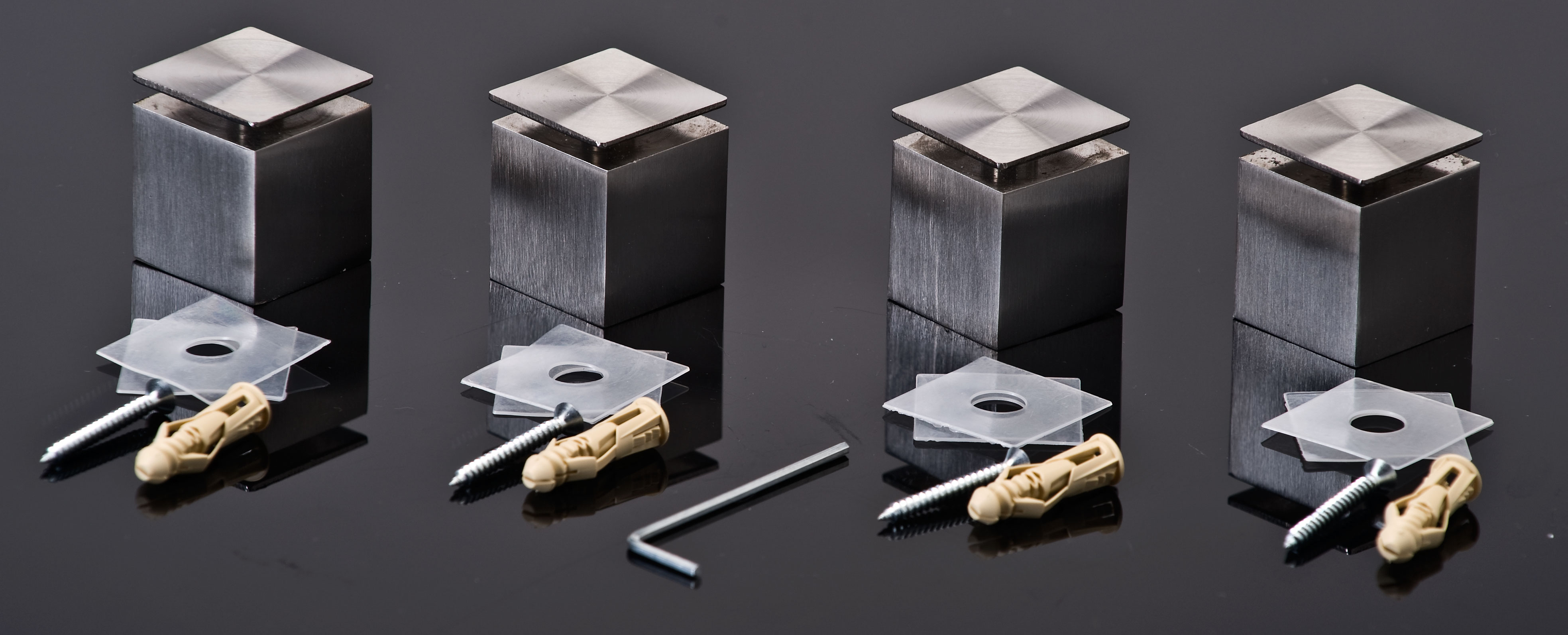 This Square Sign Standoff Can Hold a 3/4" Thick Glass, Acrylic or Wood ...