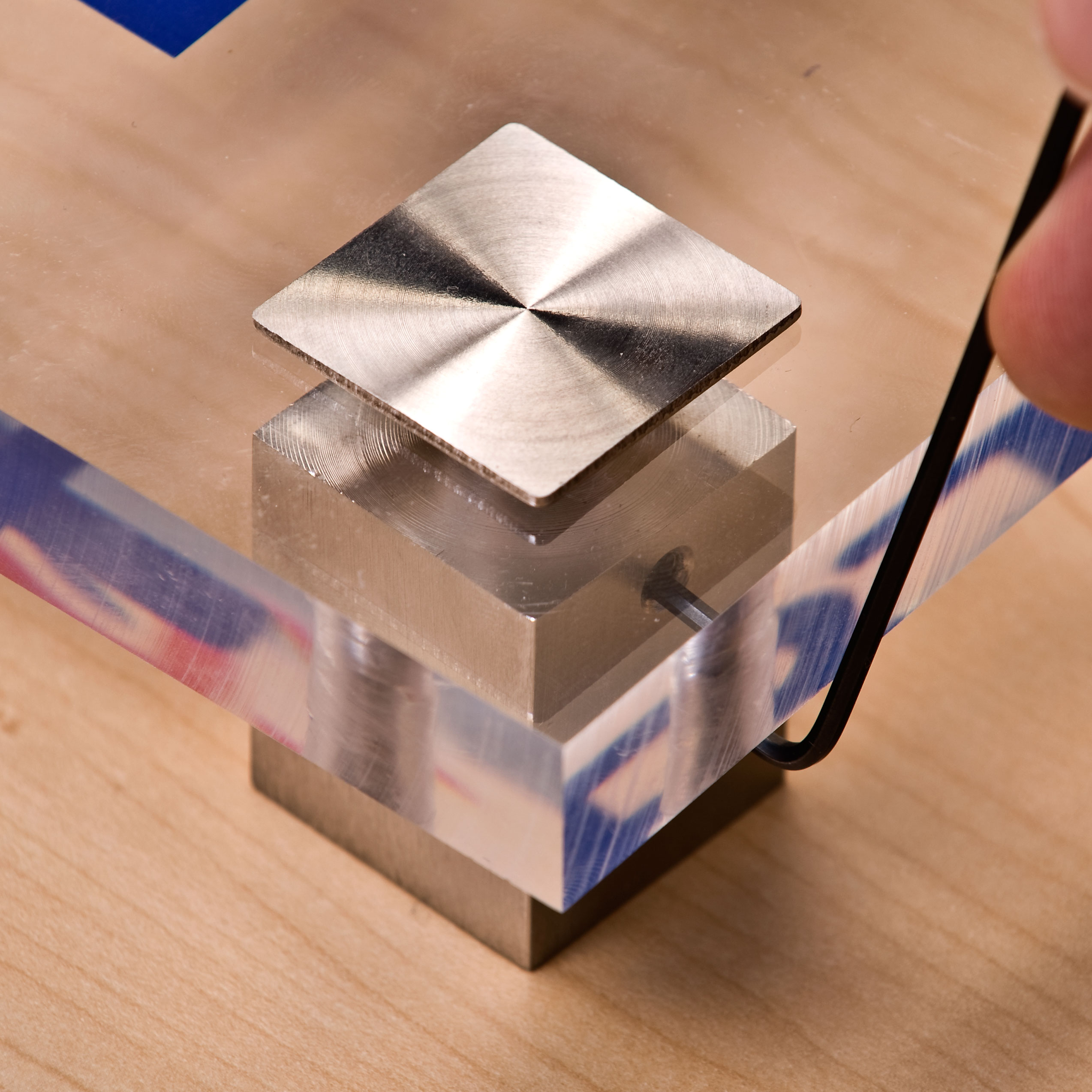 This Square Sign Standoff Can Hold a 3/4" Thick Glass, Acrylic or Wood ...