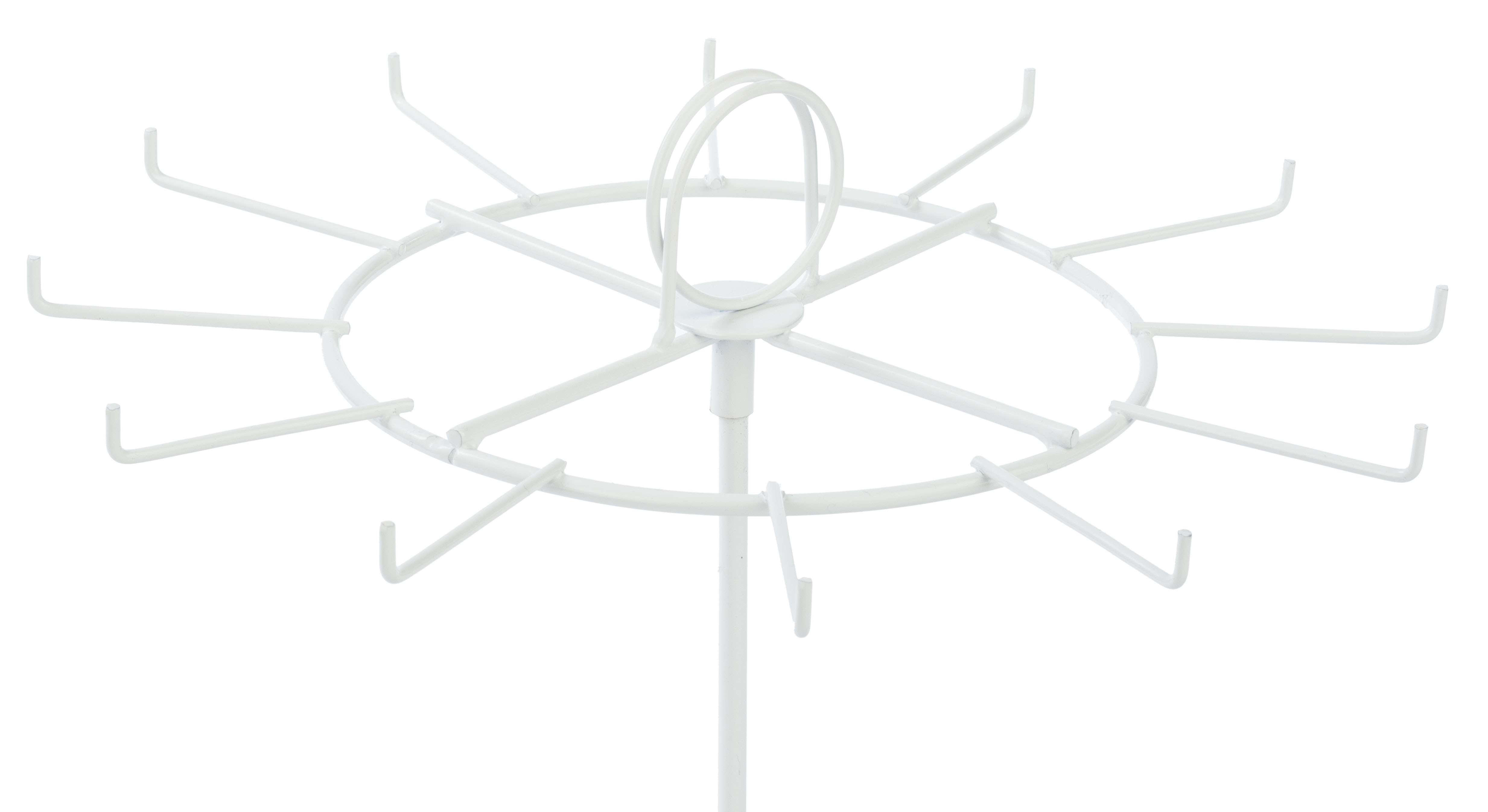 White Countertop Spinner Display | 360° Rotation | Displays2Go