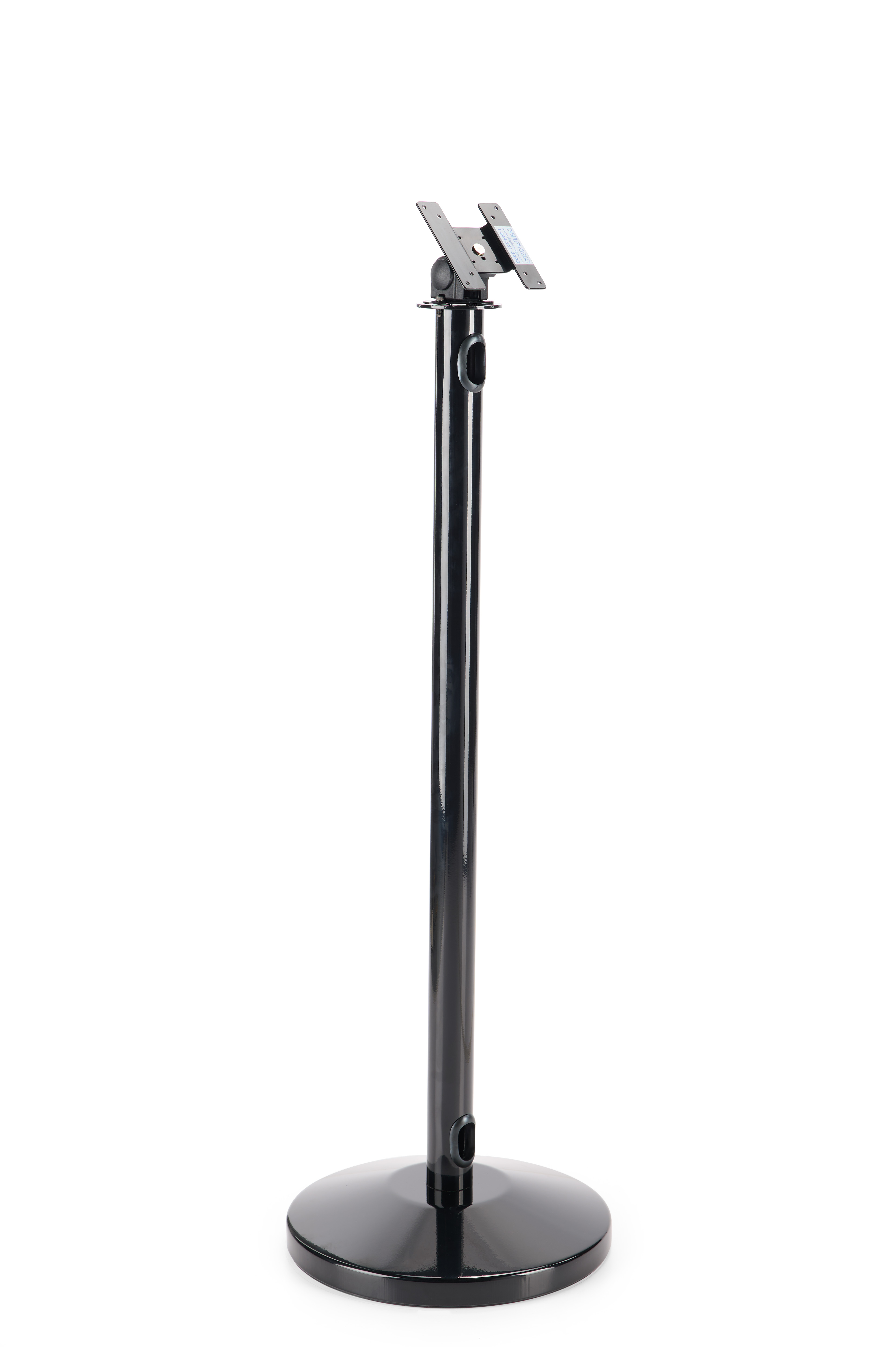 Black Tablet Floor Stands | Fixed Height with Hidden Cable Access ...