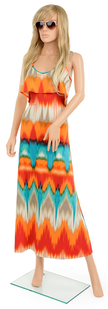 Plastic Female Mannequin | Dress Display with Full Form | Displays2Go