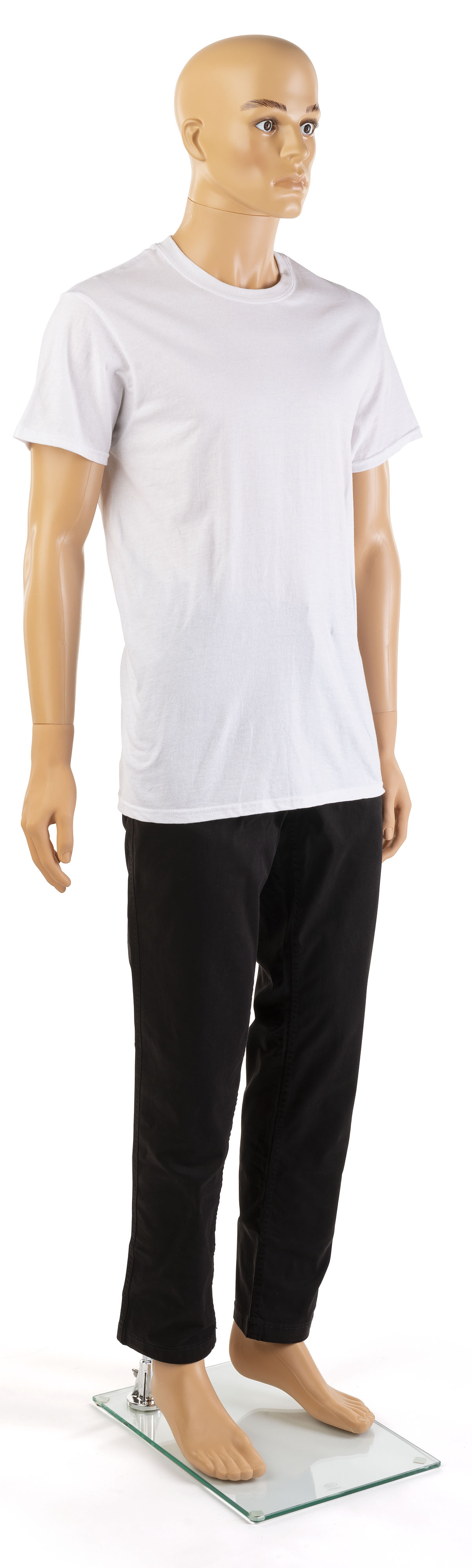 Plastic Male Mannequin | Neutral Flesh Tone Finish | Displays2go