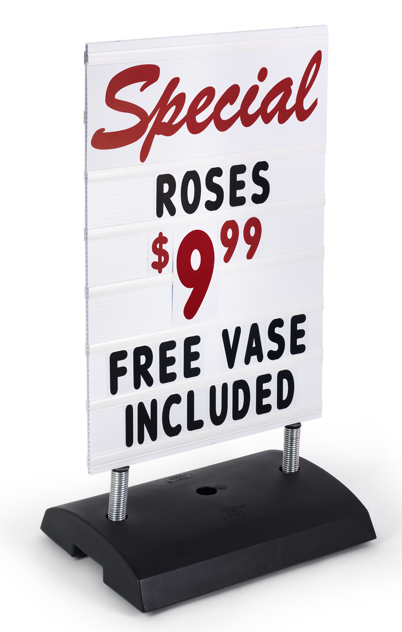 24 x 36 Portable Sidewalk Sign | Spring Style Base w/ Letter Kit ...