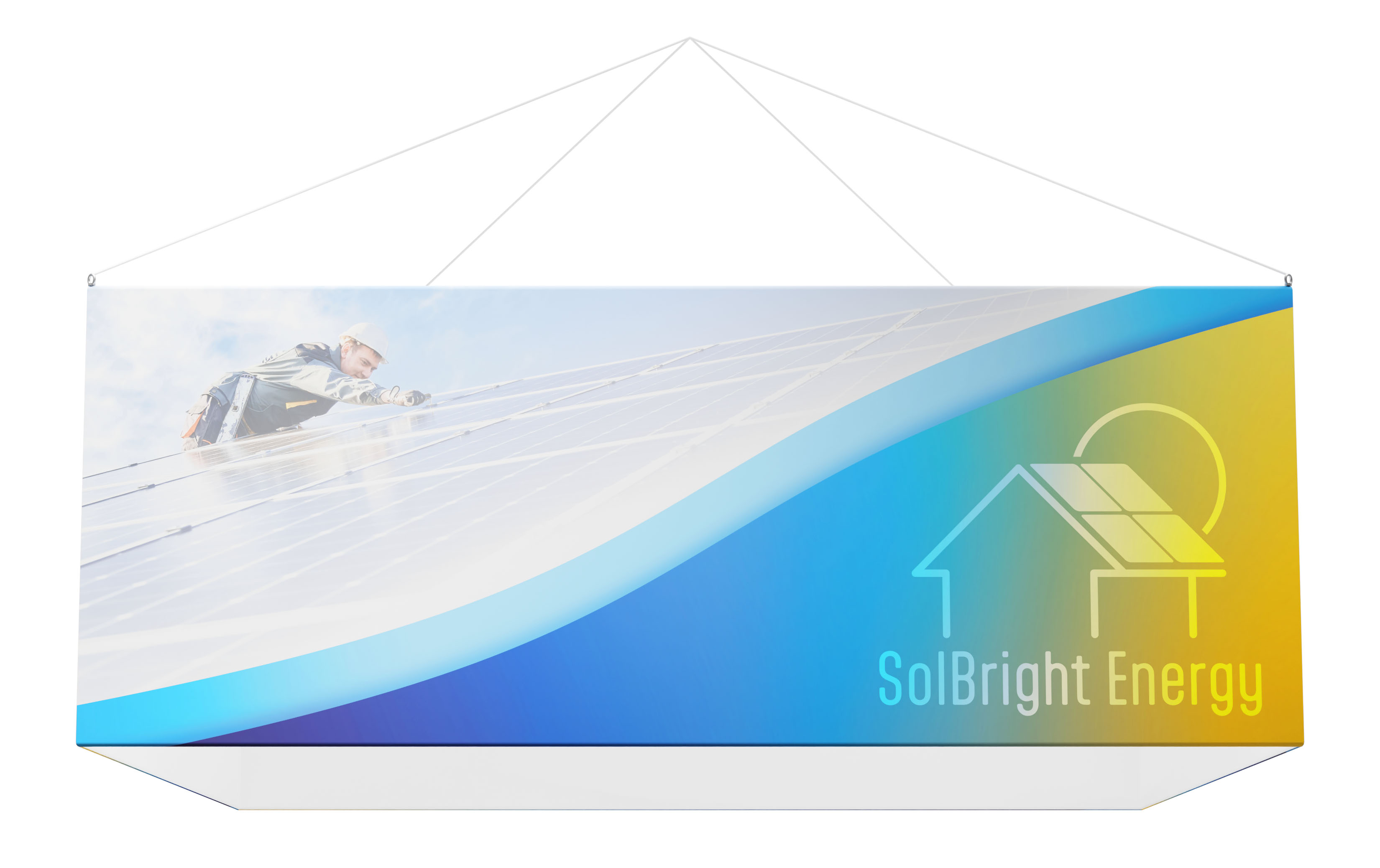 Hanging Graphic | (4) Custom Full Color Panels | Displays2Go