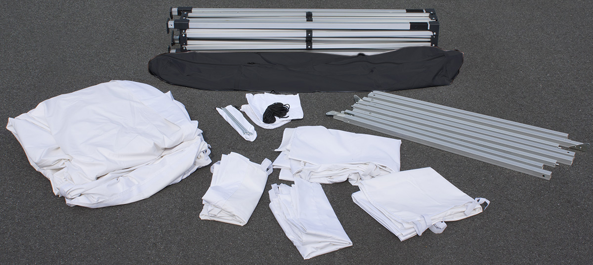 Custom Event Tent | Corporate 10x10 Canopy w/ 3 Walls Printing ...