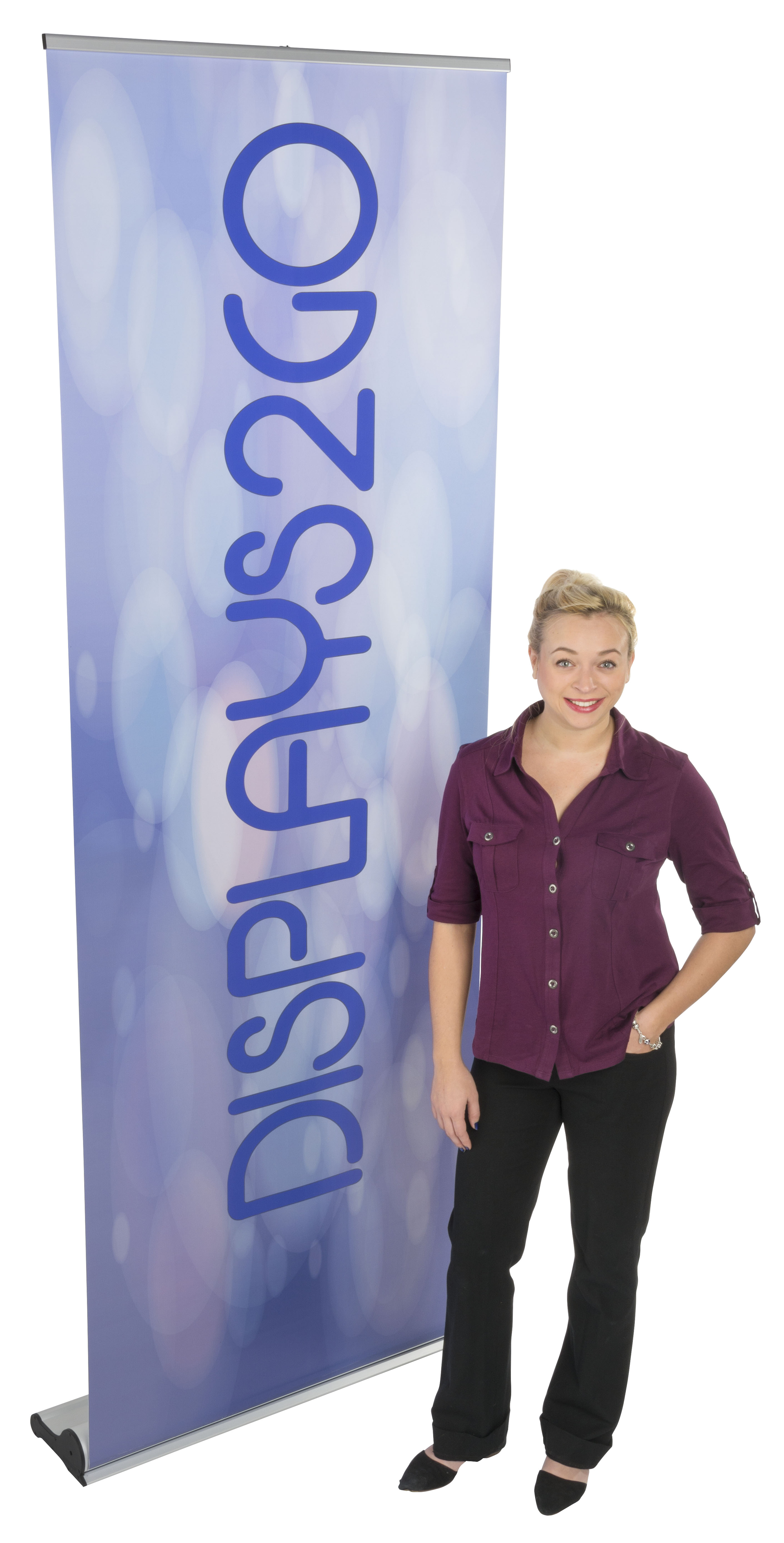 Custom Retracting Banner | Locking Telescoping Pole | Displays2Go
