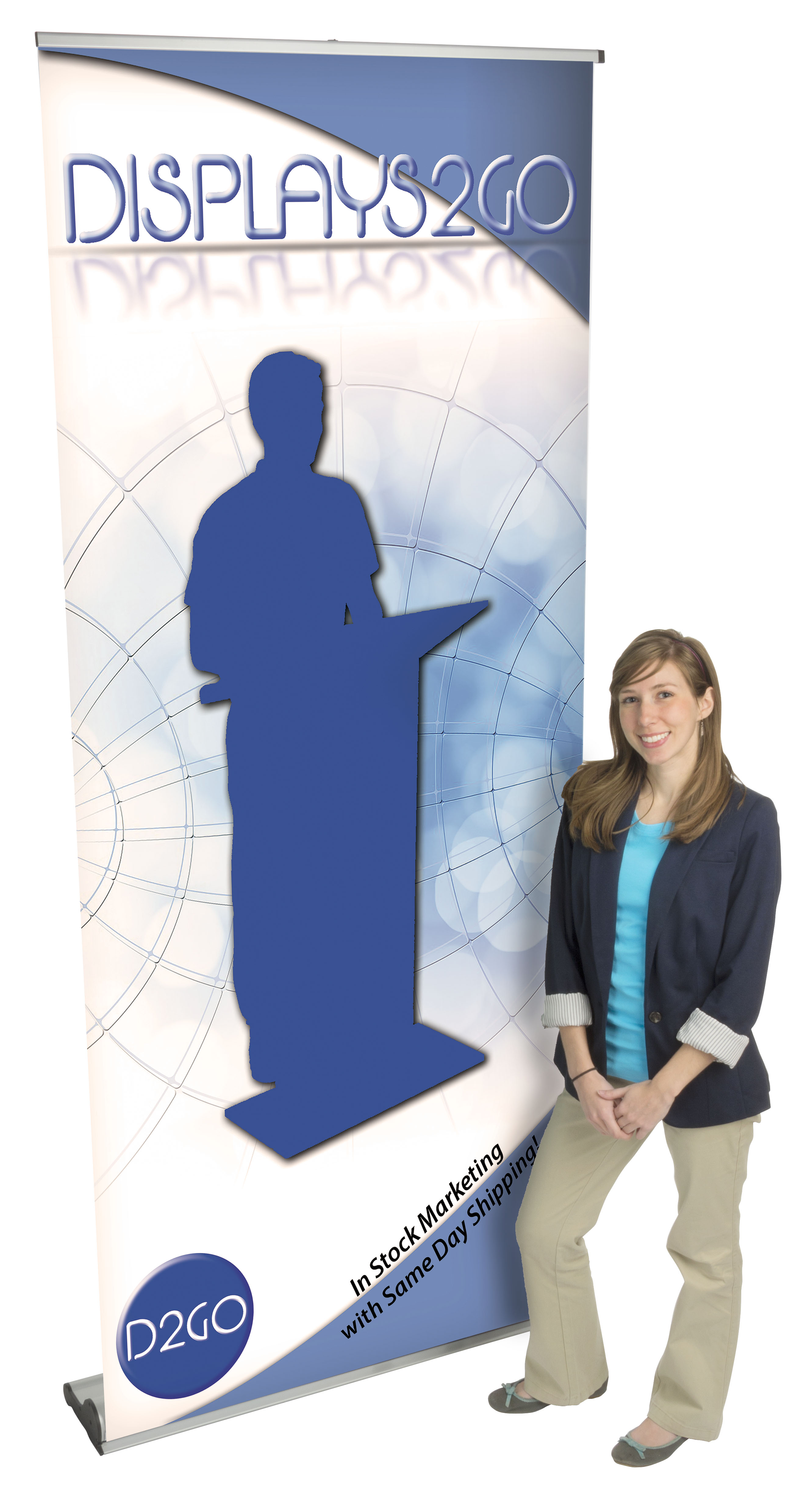 Custom Vertical Banner | Transport Case | Displays2Go