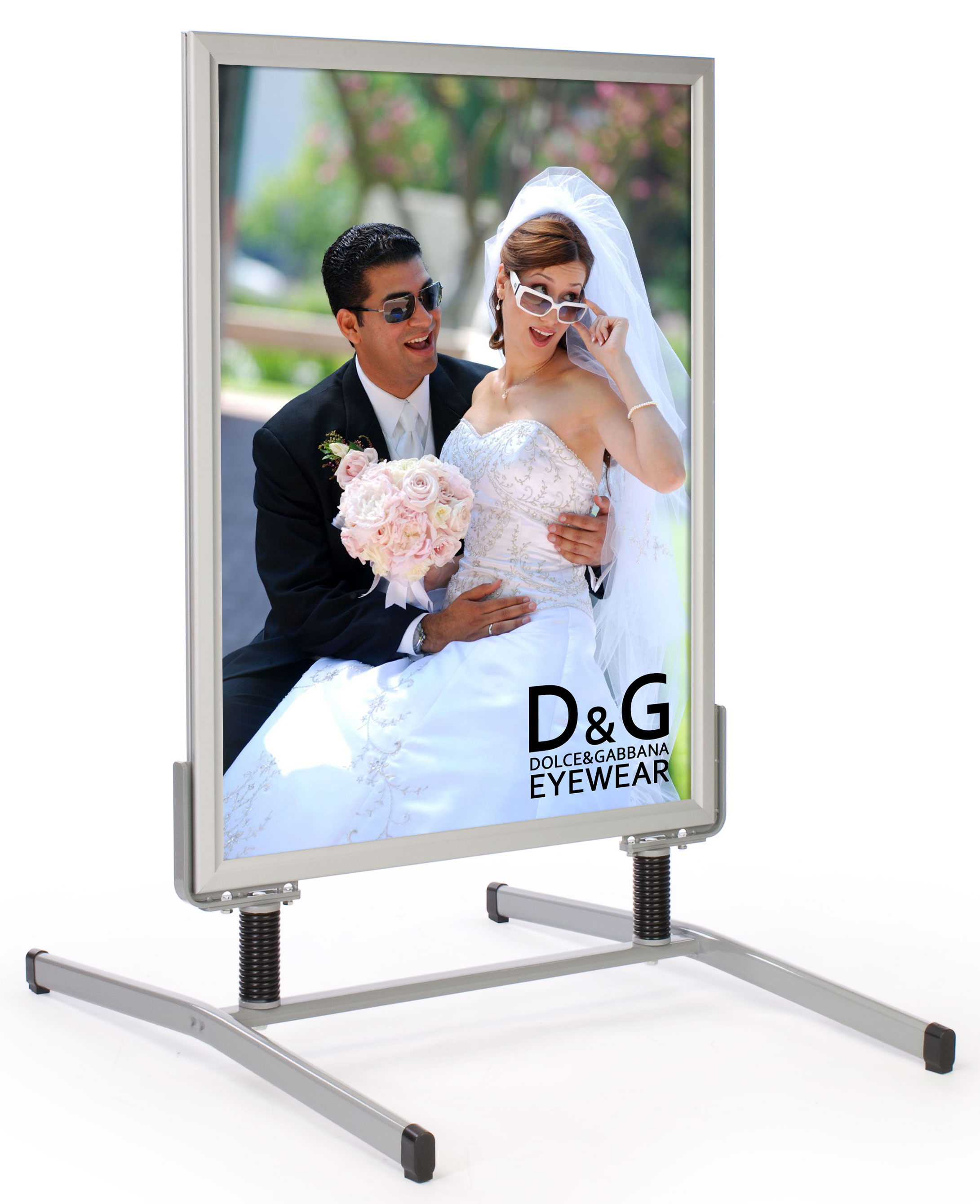 Double-Sided Sandwich Boards | Wind Resistant Base Coils | Displays2go