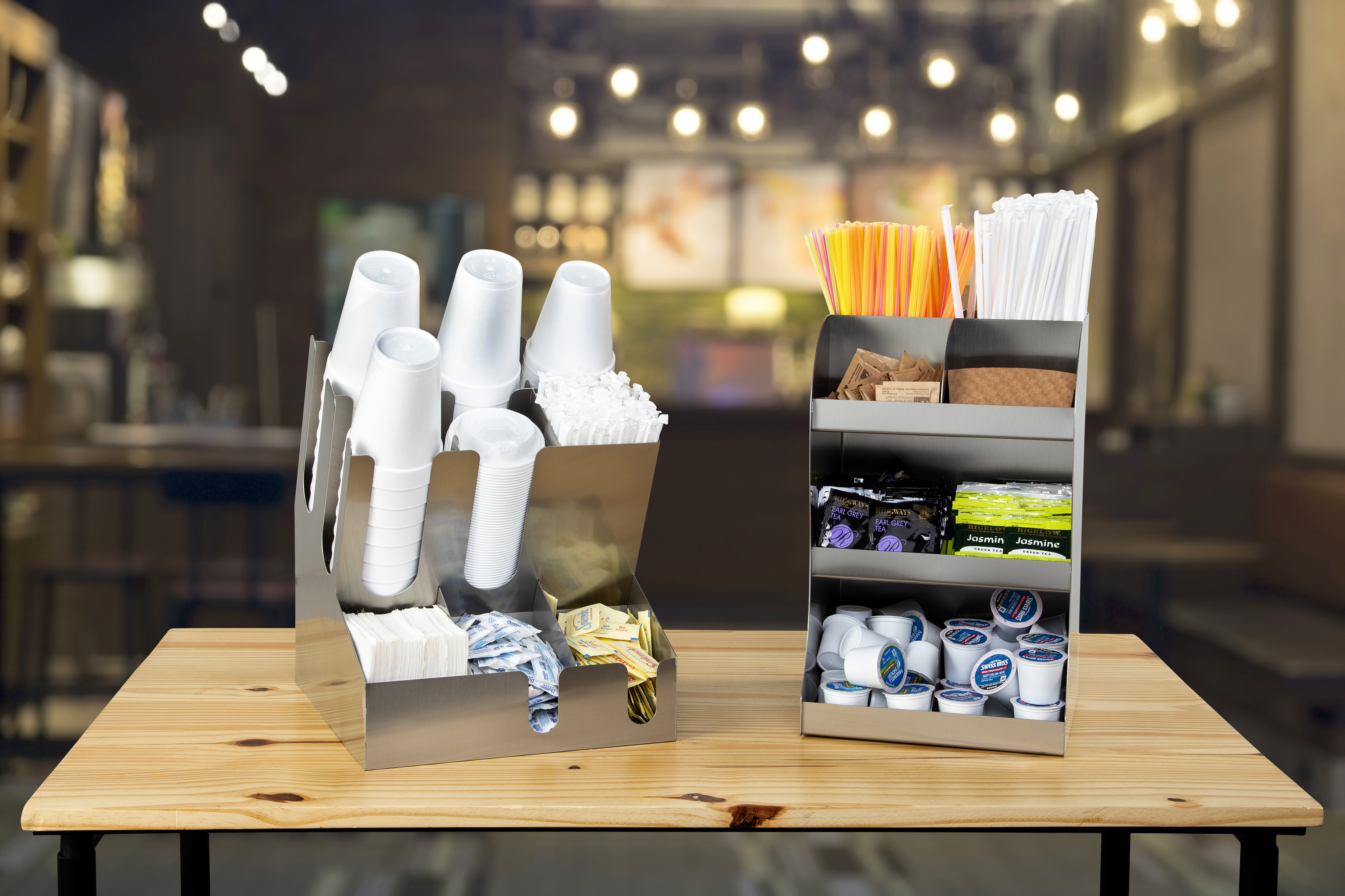 Coffee Creamer Display | Multi-Tiered Stainless Steel Organizer ...