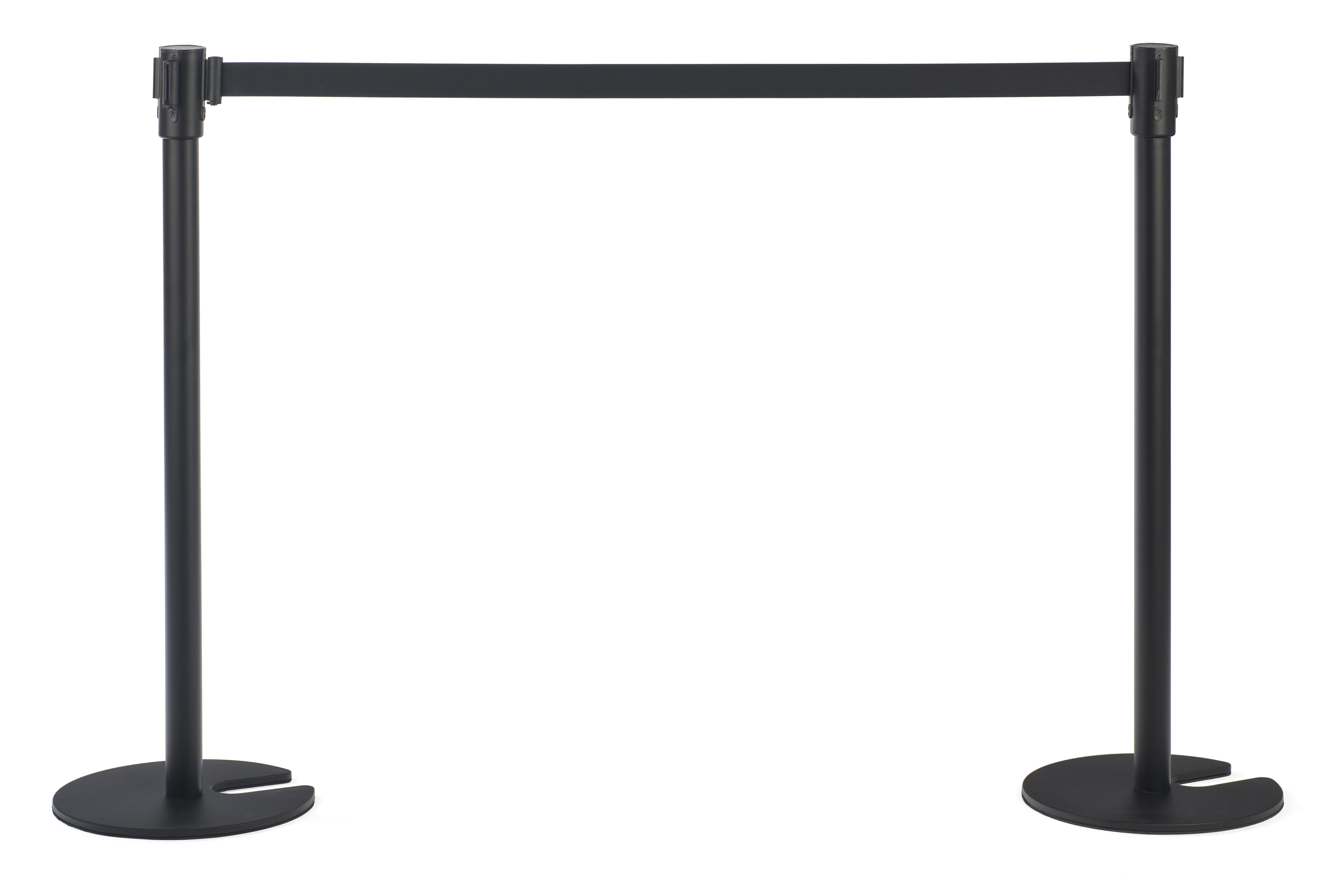 Black Stackable Stanchion | 6.5’ Retractable Belt | Displays2Go