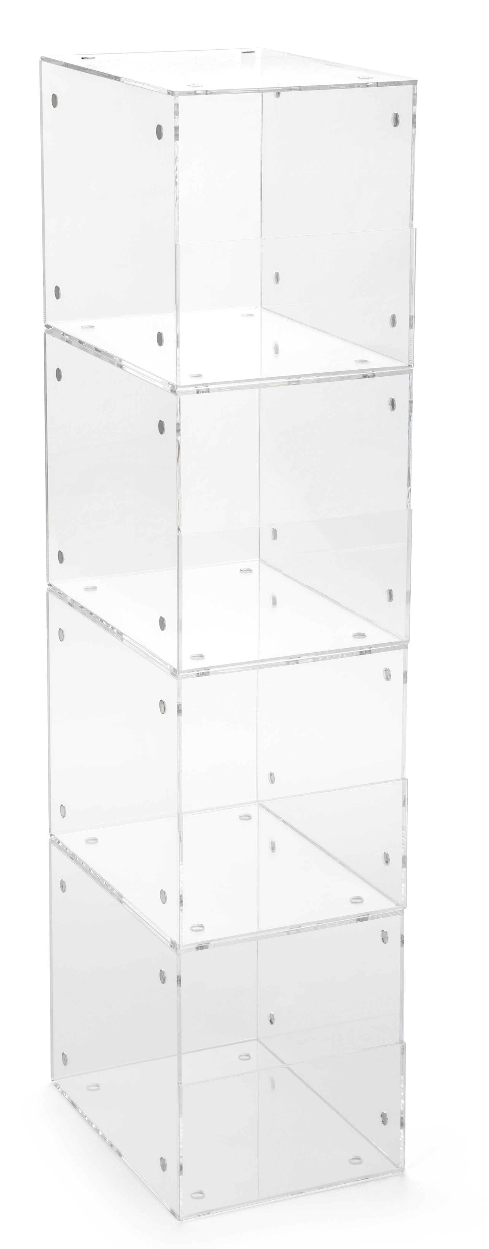 Set of 4 Plastic Display Containers | Stackable | Displays2Go